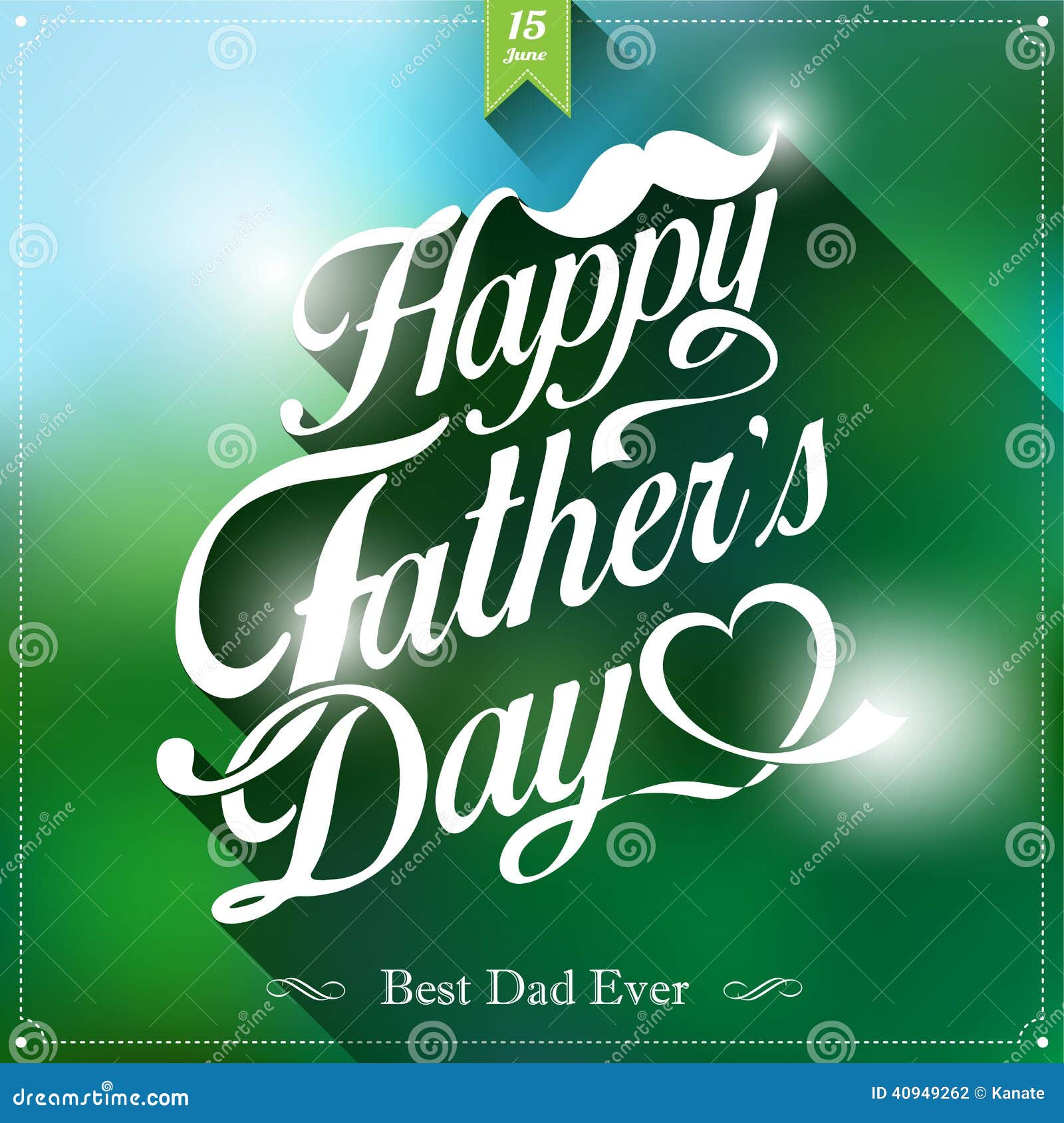 Happy Fathers Day Vintage Retro Type Font Stock Vector - Illustration ...