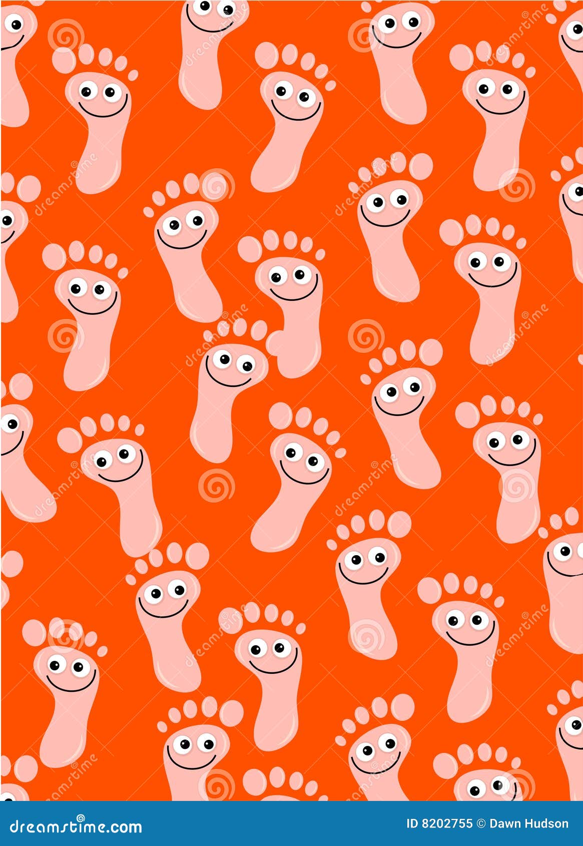 Happy feet wallpaper stock illustration. Illustration of decor - 8202755