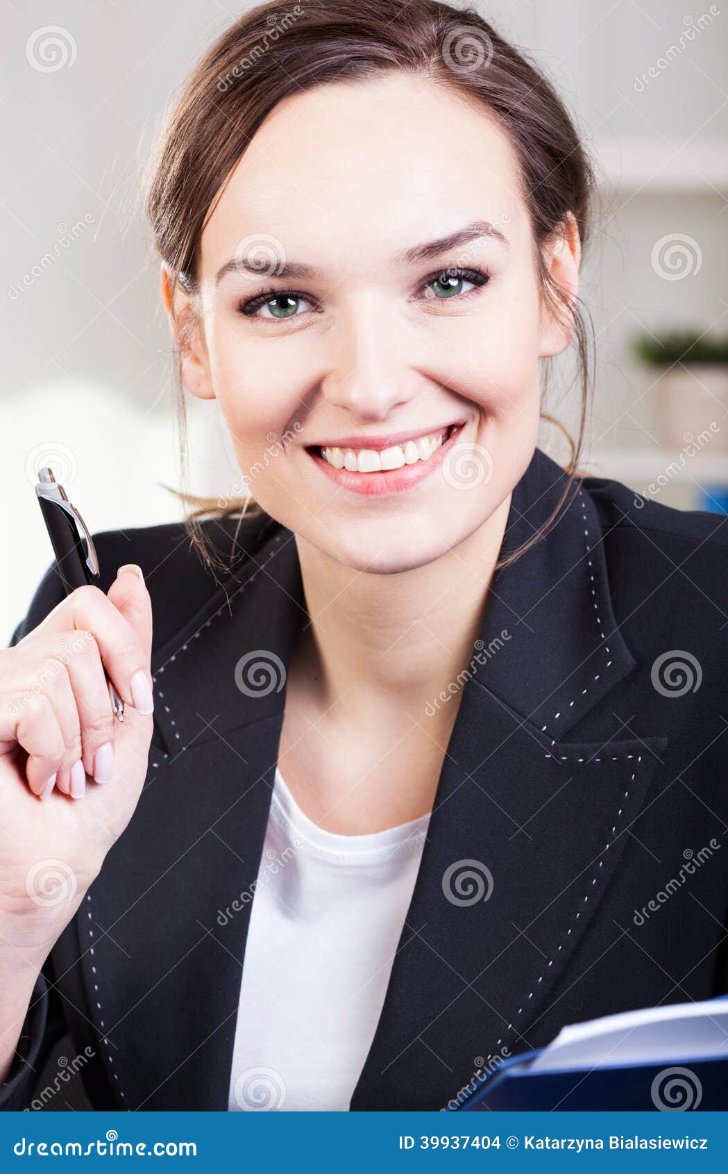 Happy female recruiter stock photo. Image of business - 39937404