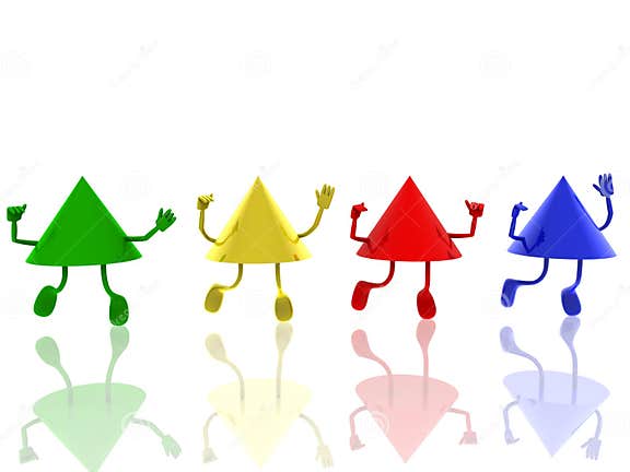 Happy figures stock illustration. Illustration of collection - 17829098