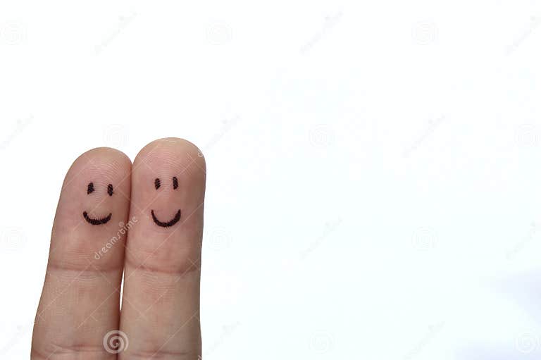 Happy finger couple stock image. Image of people, happy - 679593