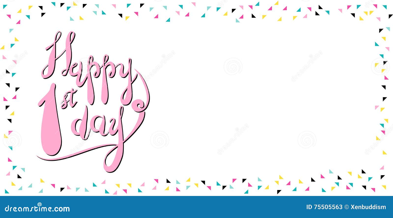 Happy first day card stock illustration. Illustration of vegan - 75505563