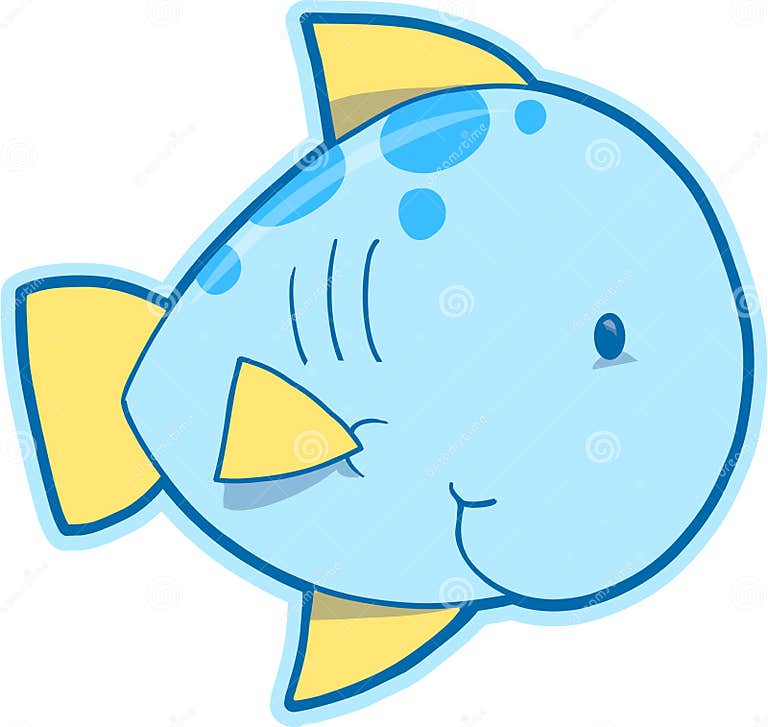 Happy Fish Vector stock vector. Illustration of blue, ocean - 4764059
