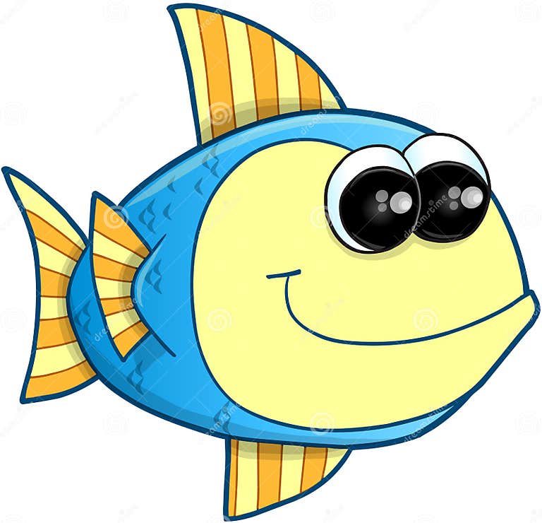 Happy Fish Vector stock vector. Illustration of life - 49185775