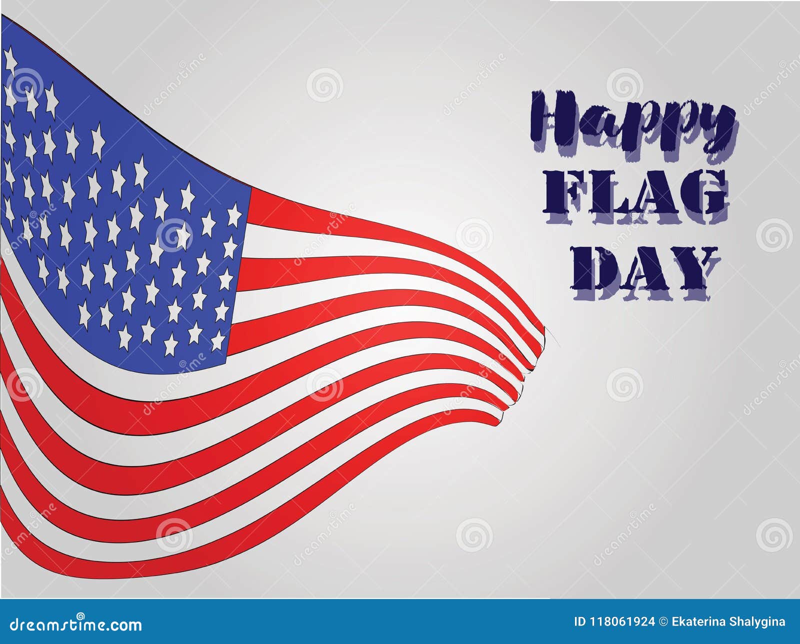 Happy Flag Day 2 stock illustration. Illustration of colorful - 118061924