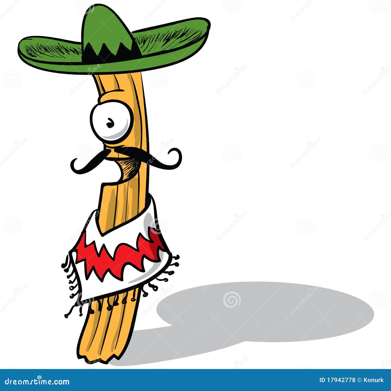 Happy food churro stock vector. Illustration of food - 17942778