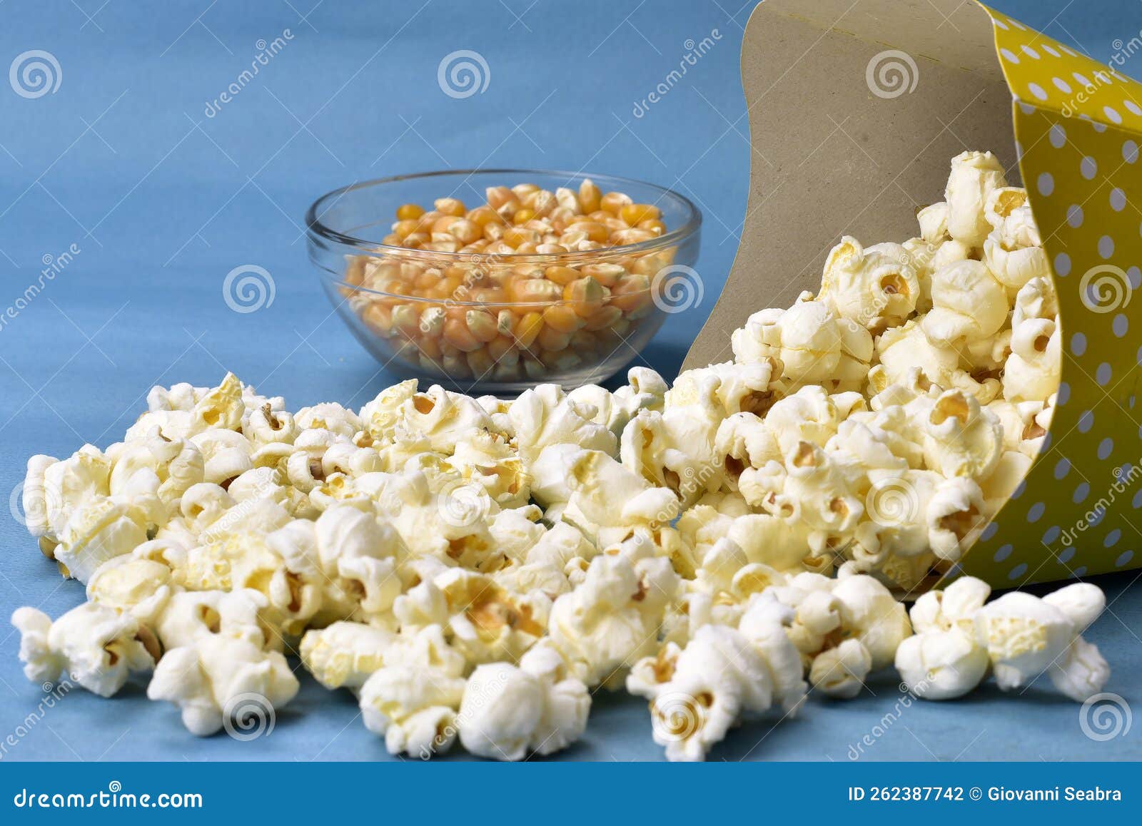 Fallen Popcorn In Box Stock Image | CartoonDealer.com #44160079
