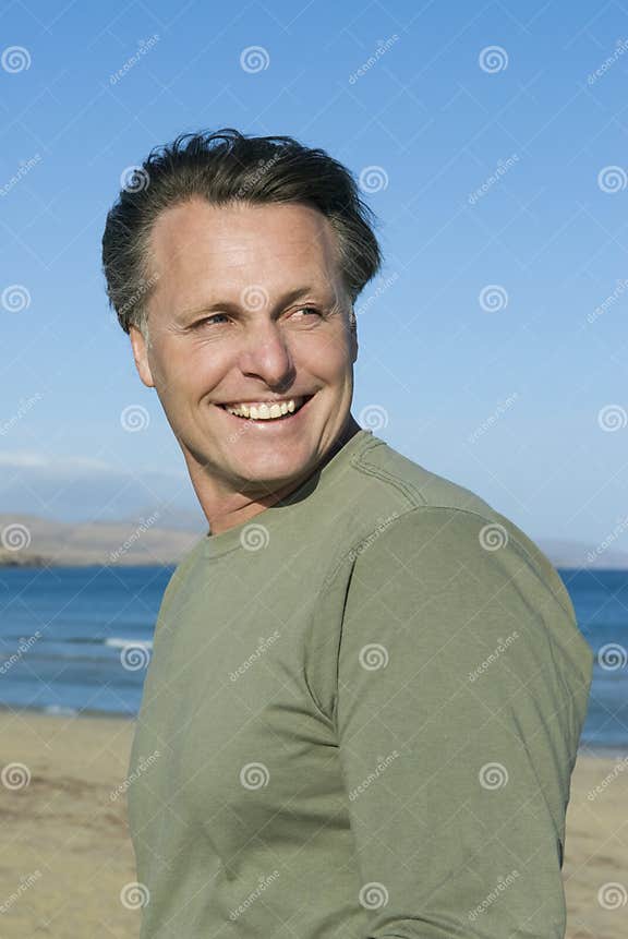 Happy forties man. stock image. Image of adult, forties - 8913649