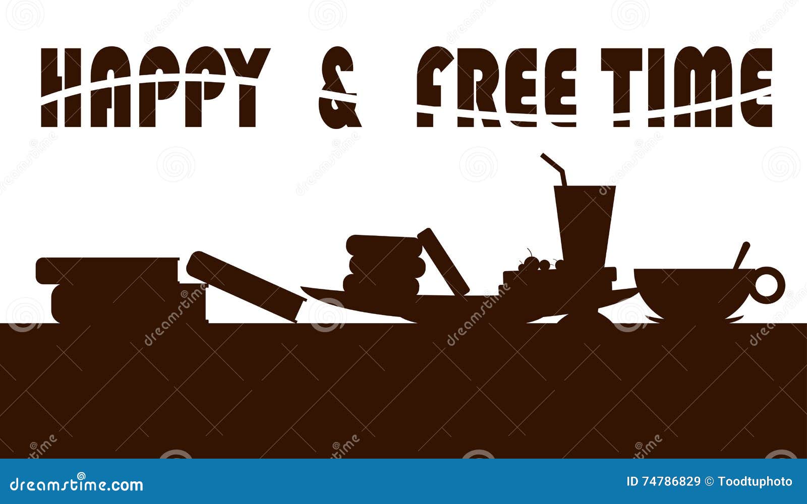 Happy and free time stock vector. Illustration of business - 74786829