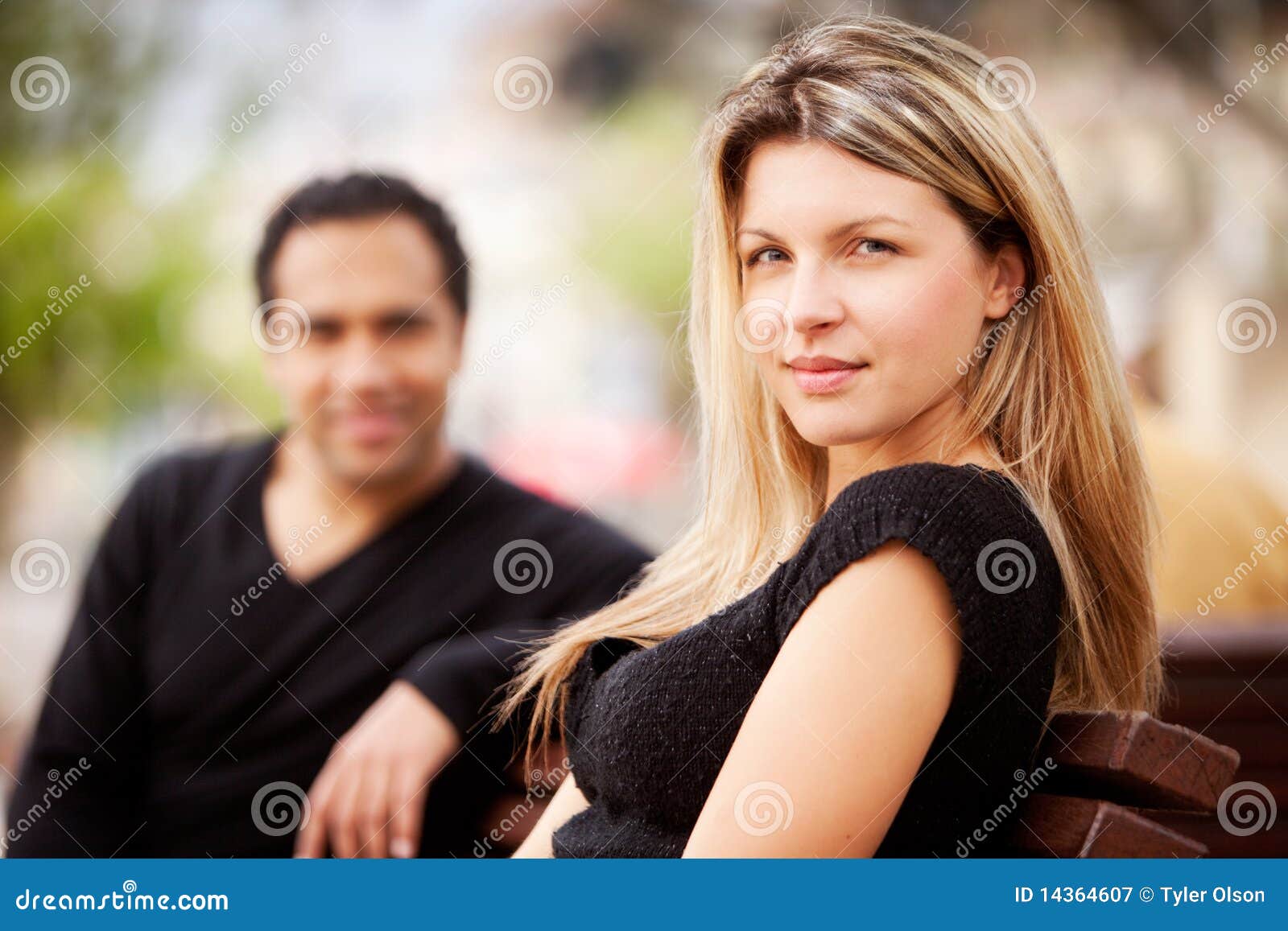 Happy French Woman stock image. Image of outdoors, happy - 14364607