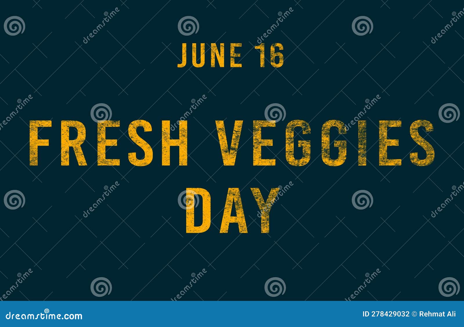 Happy Fresh Veggies Day, June 16. Calendar of June Text Effect, Design ...