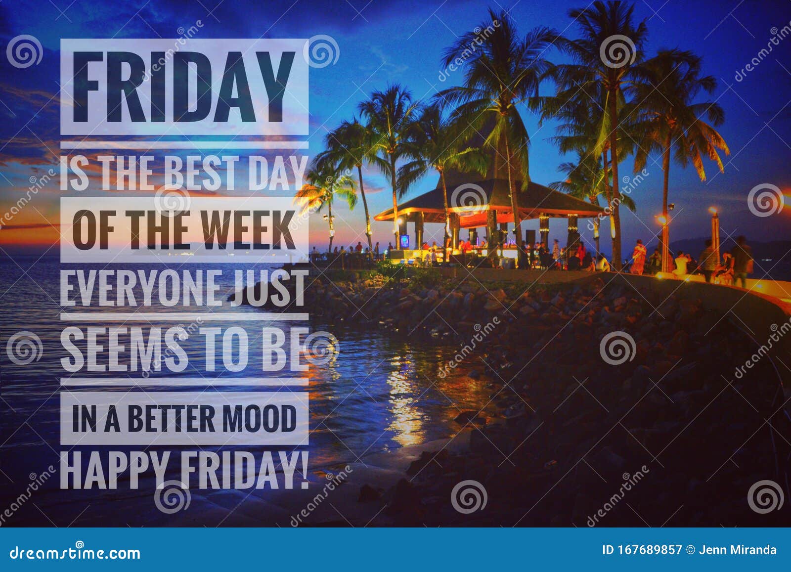 Happy friday stock image. Image of outdoor, night, resort - 167689857