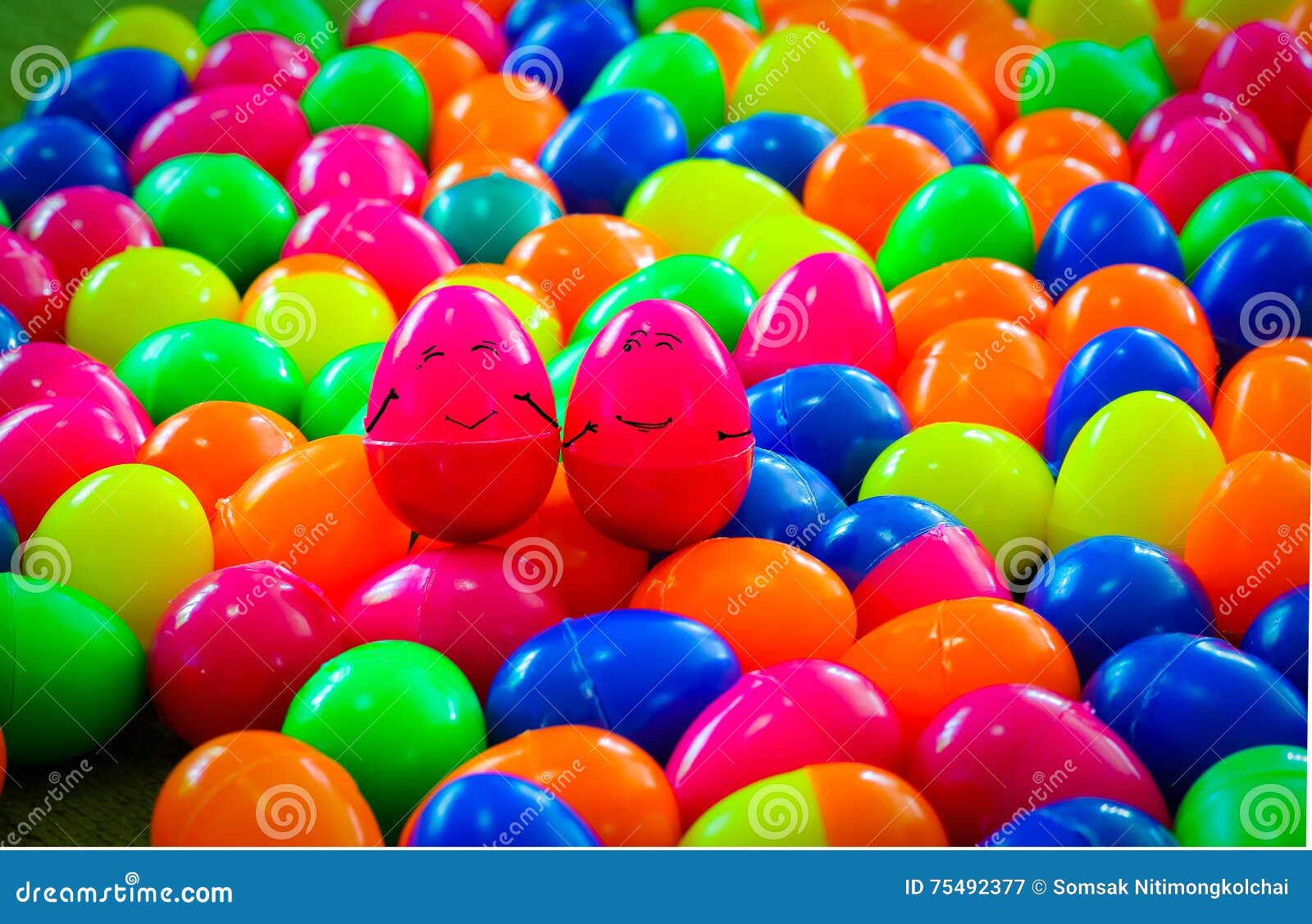 Happy Friend with Painted Smiley Stock Image - Image of emoticon ...