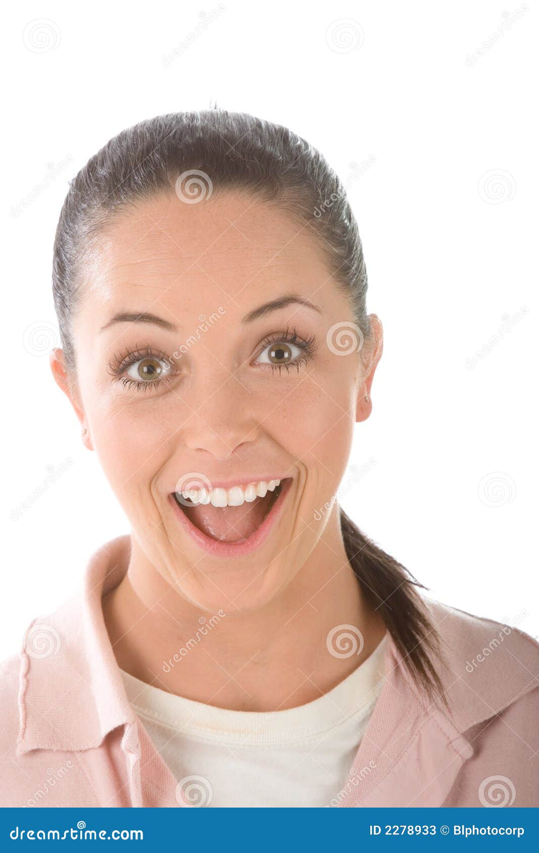 Happy friendly girl stock image. Image of caucasian, adult - 2278933