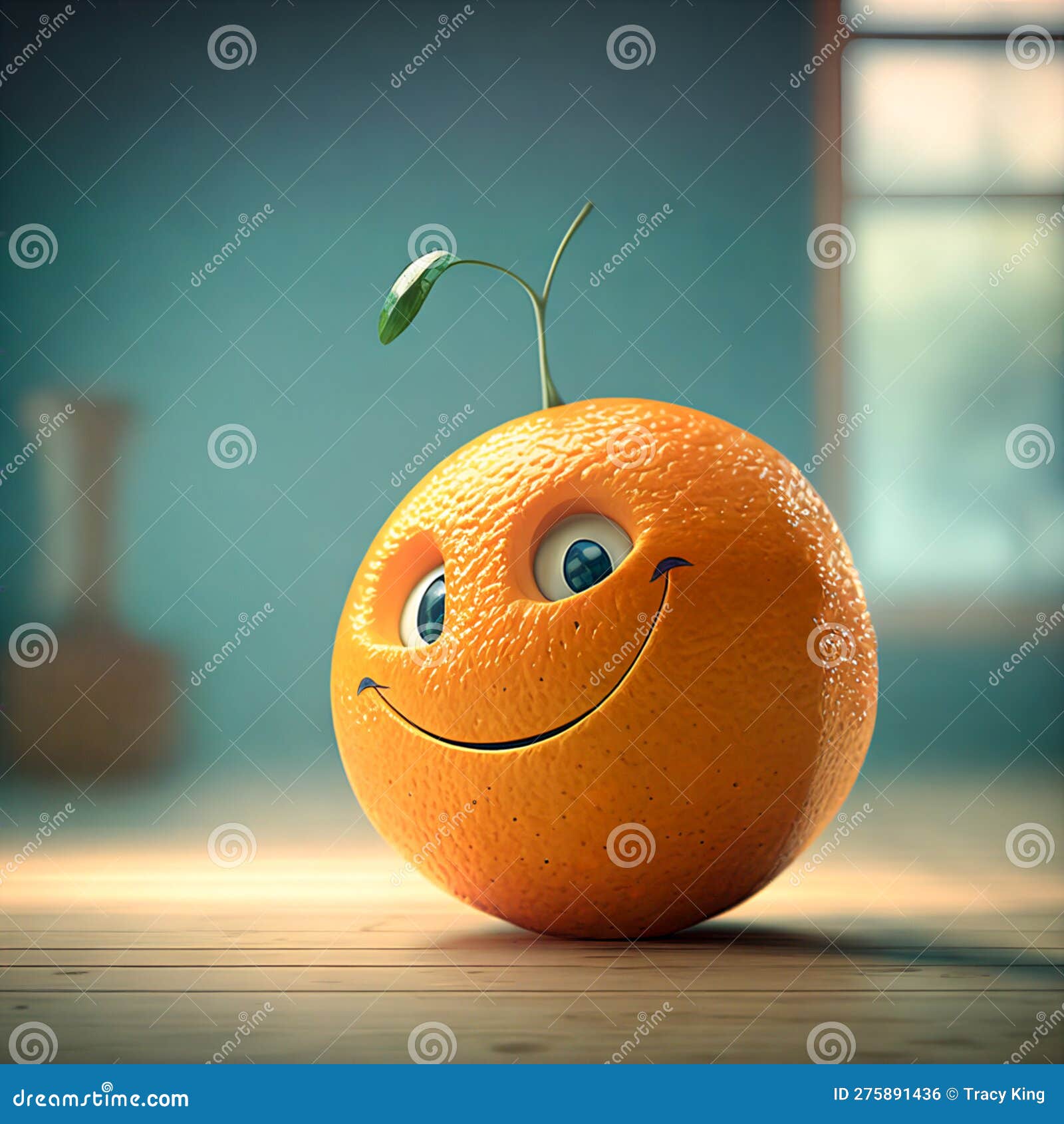Happy and friendly orange stock photo. Image of object - 275891436