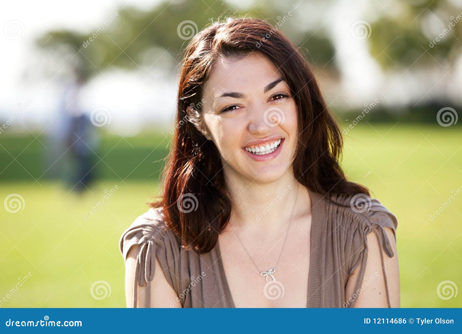 Happy Friendly Woman stock photo. Image of female, cheerful - 12114686