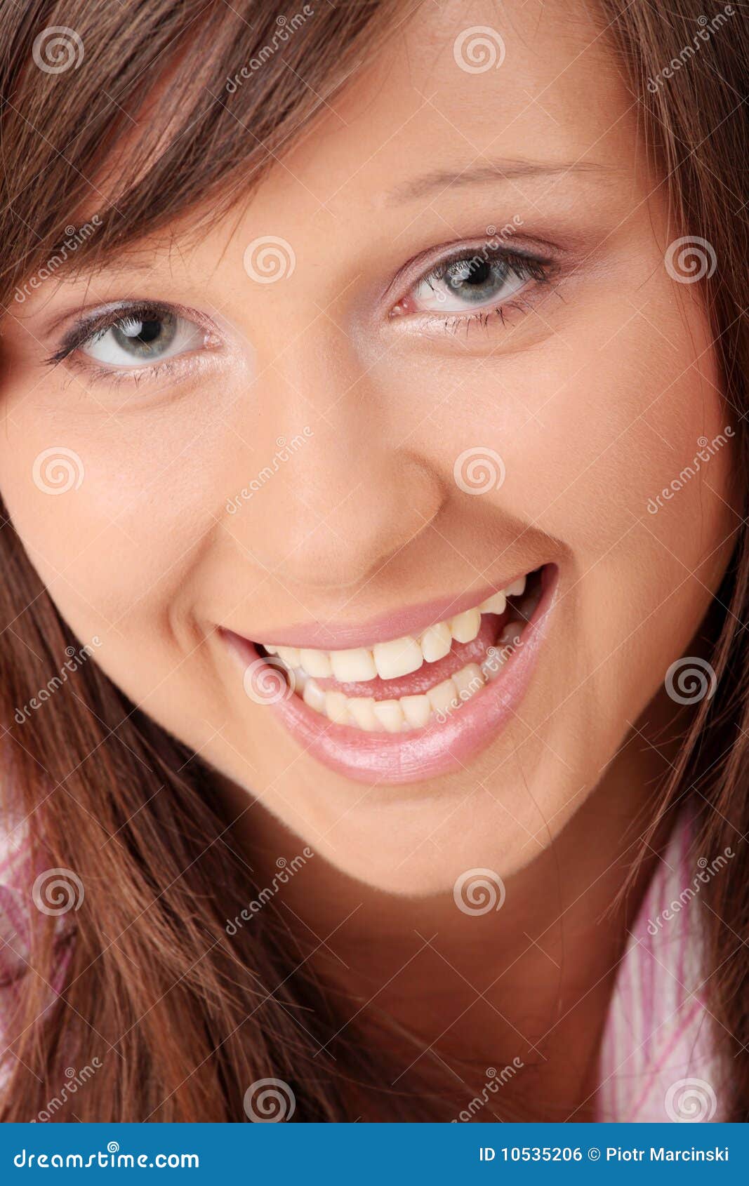 Happy and Friendly Young Lady Stock Photo - Image of girl, elegance ...