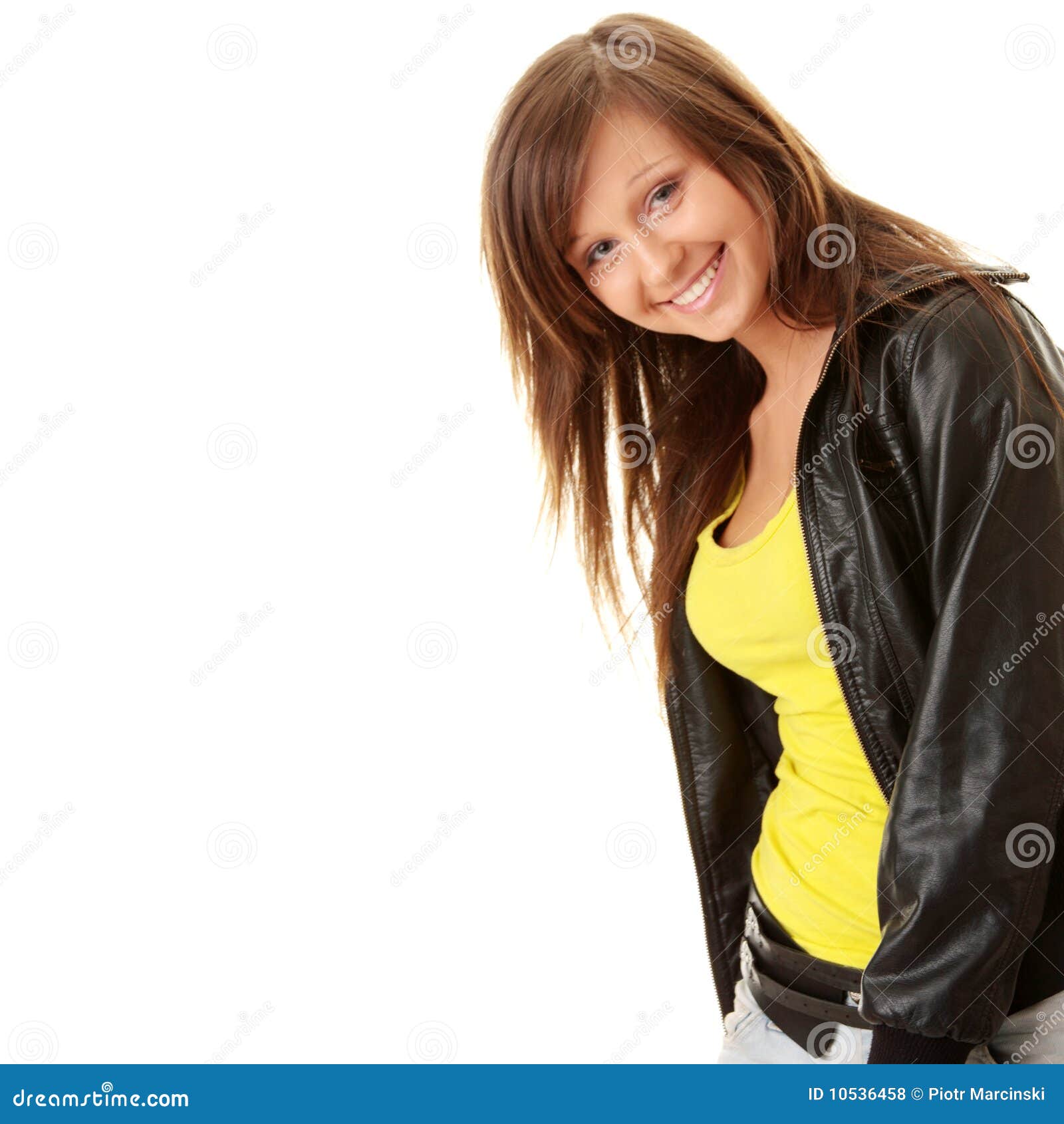 Happy and Friendly Young Lady Stock Photo - Image of lifestyle, lady ...