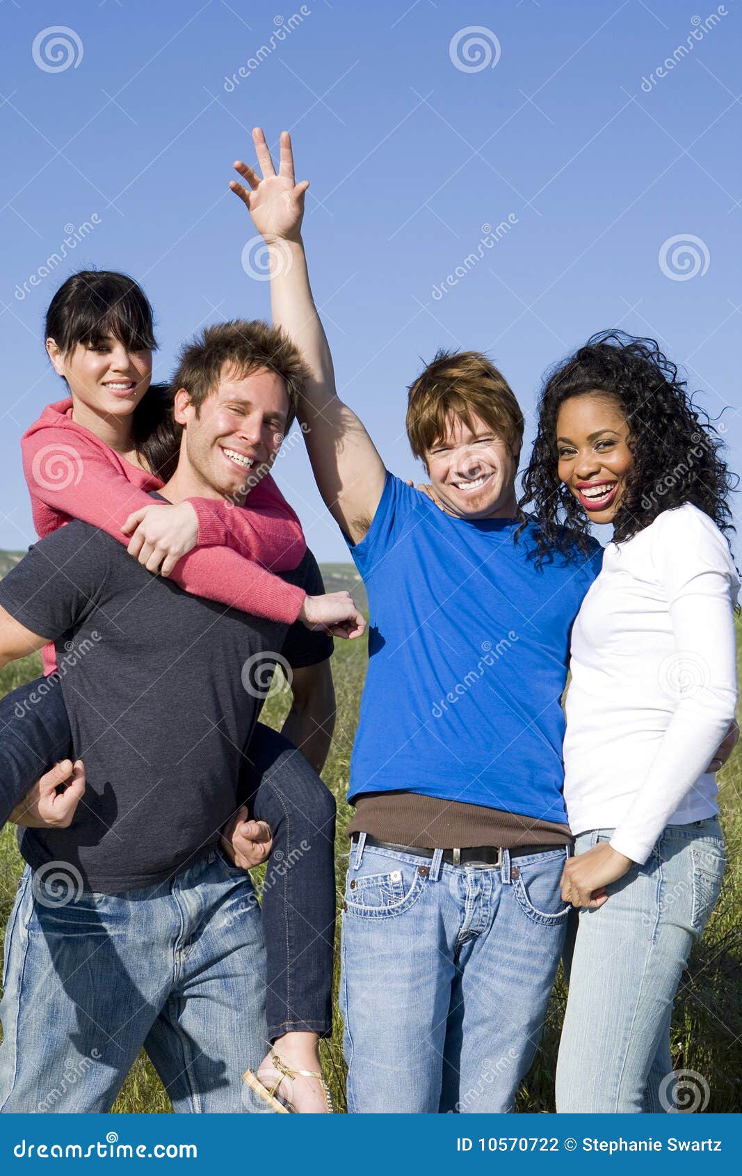 Happy friends stock photo. Image of cheerful, black, crowd - 10570722