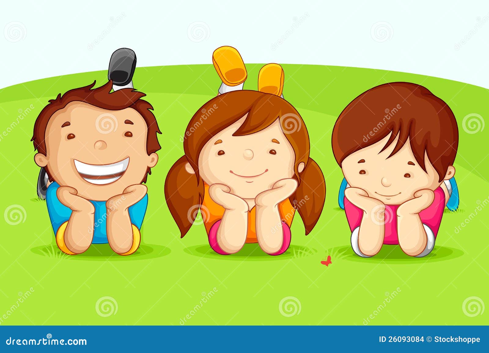 Happy Friends stock vector. Illustration of people, happiness - 26093084