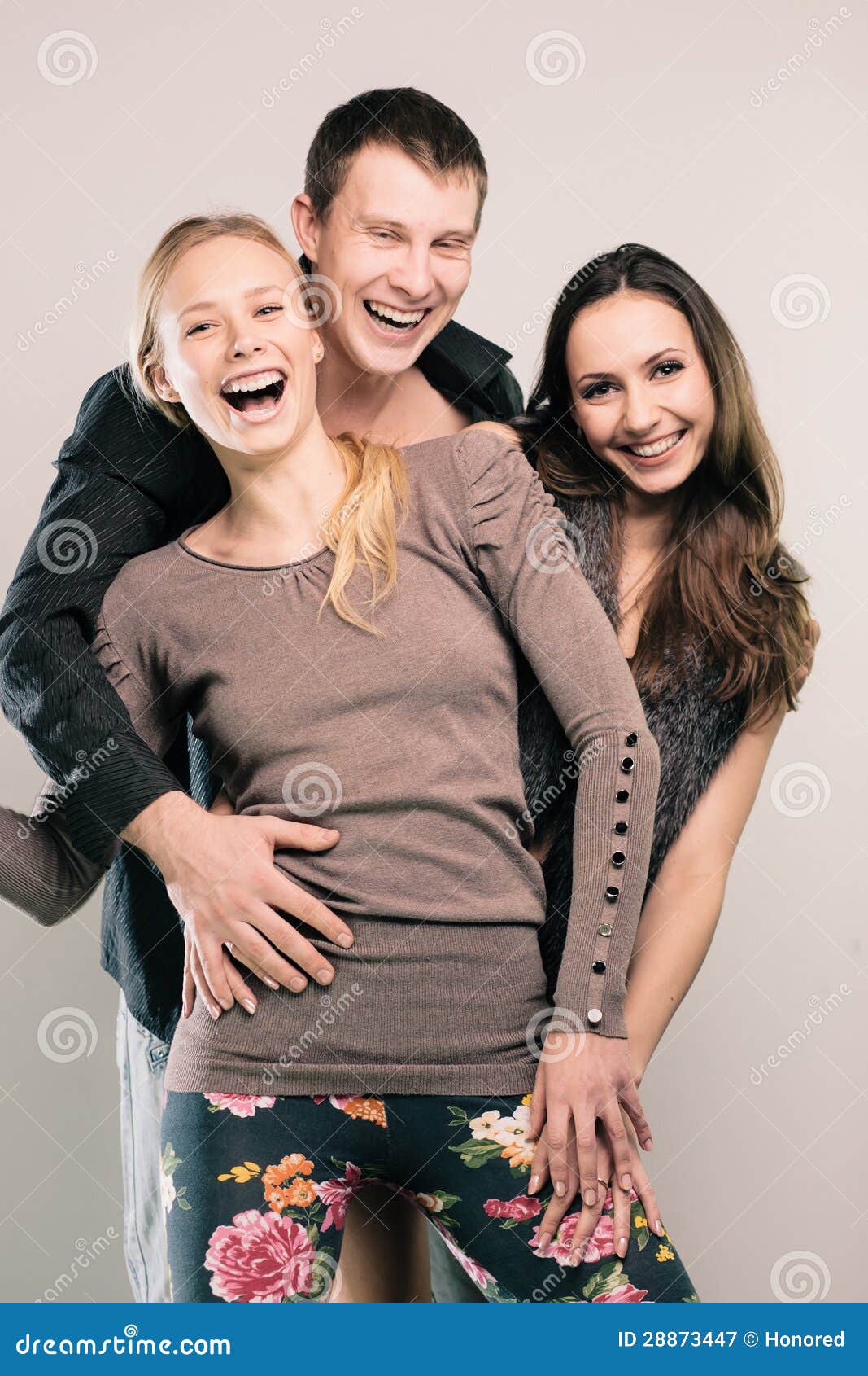 Happy Friends stock image. Image of smiling, together - 28873447