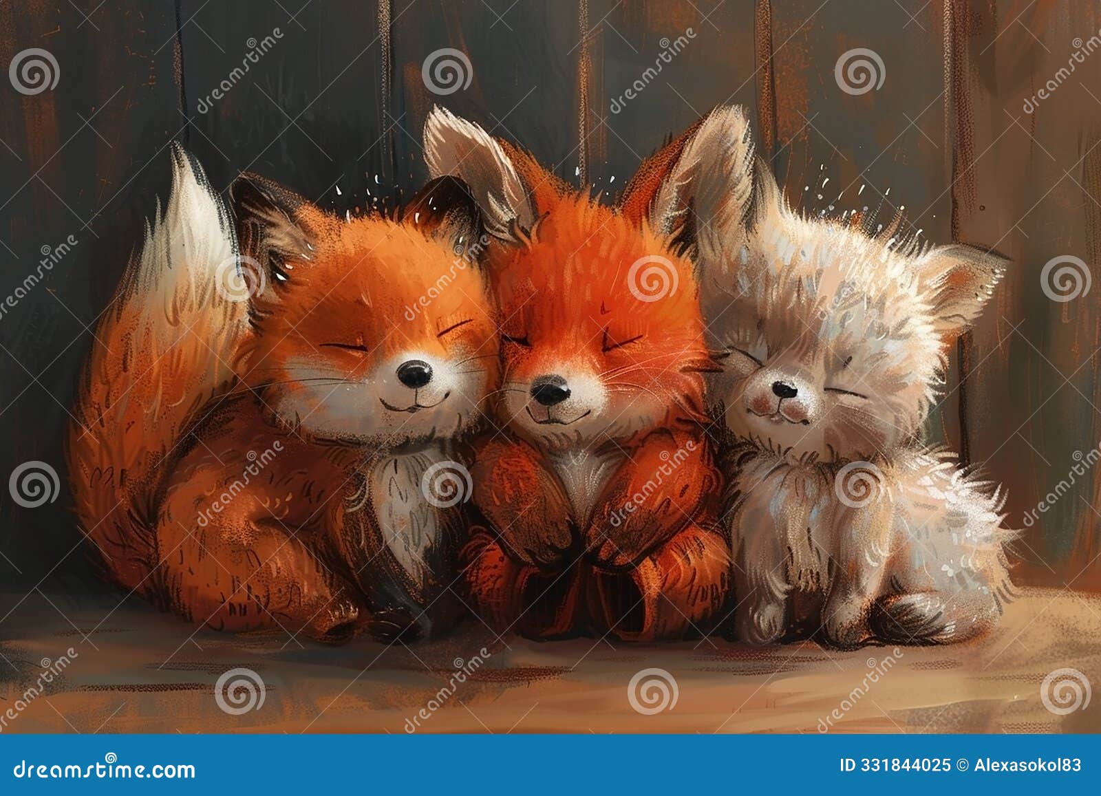 Happy Friends Cuddling Cute Critters Stock Image - Image of endearing ...