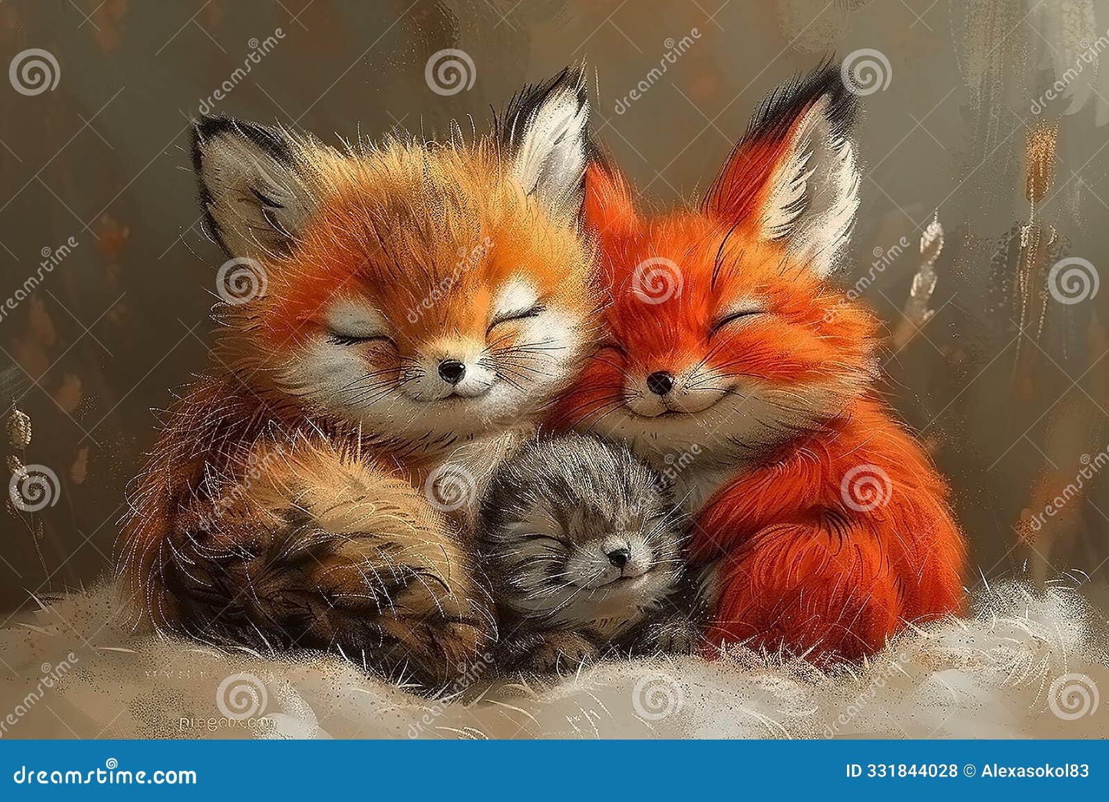 Happy Friends Cuddling Cute Critters Stock Photo - Image of joyful ...
