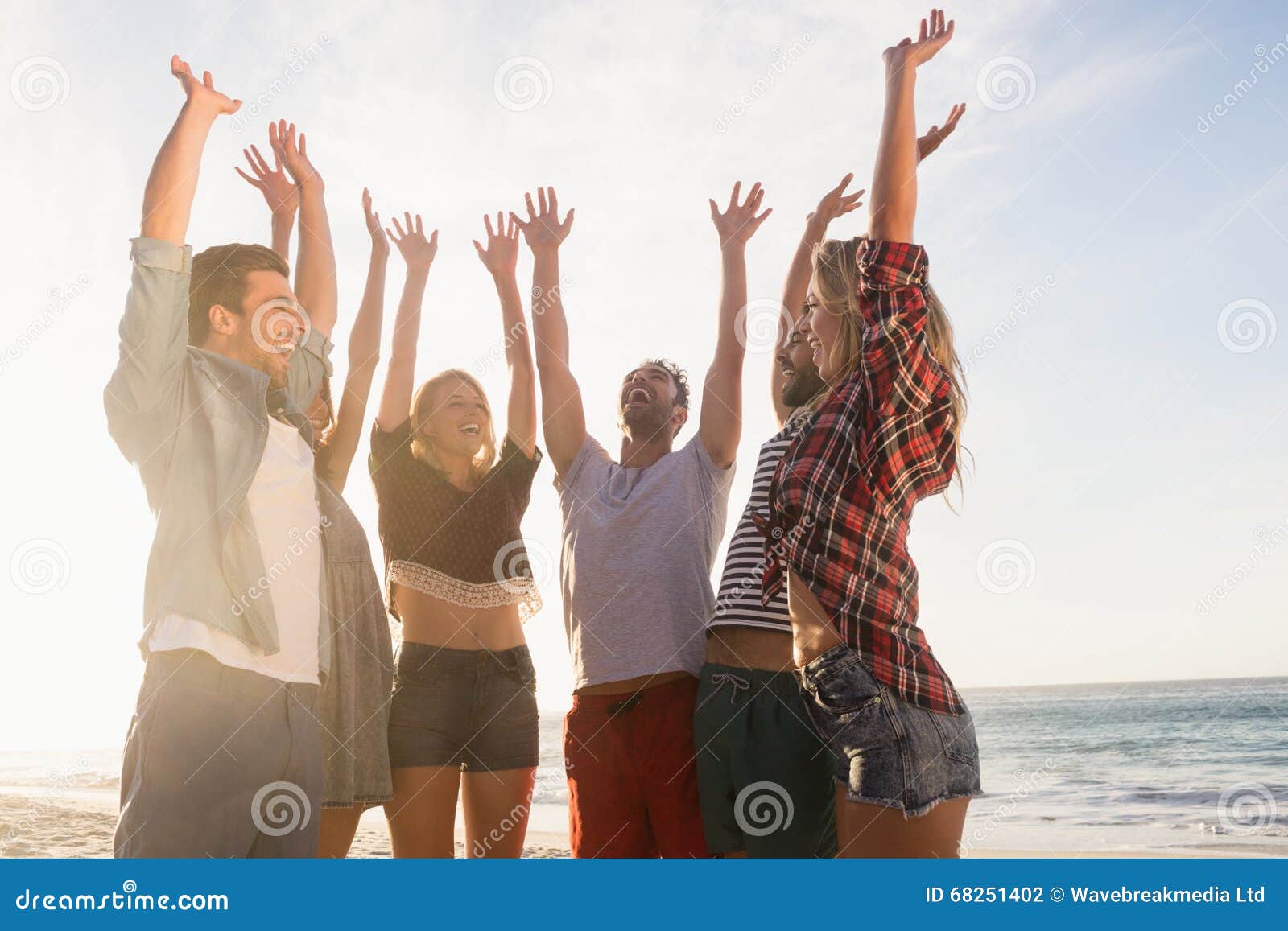 Happy Friends Giving High Five Stock Photo - Image of high, friendly ...