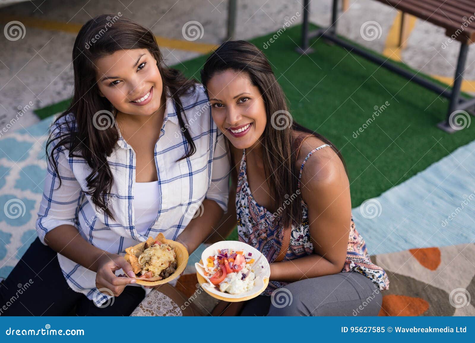 Happy Friends Having Snacks Stock Image - Image of breakfast, cheerful ...