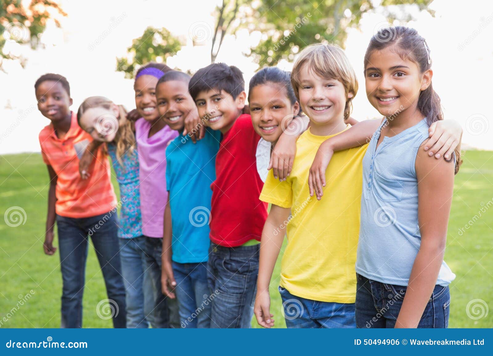 Happy friends in the park stock photo. Image of friend - 50494906