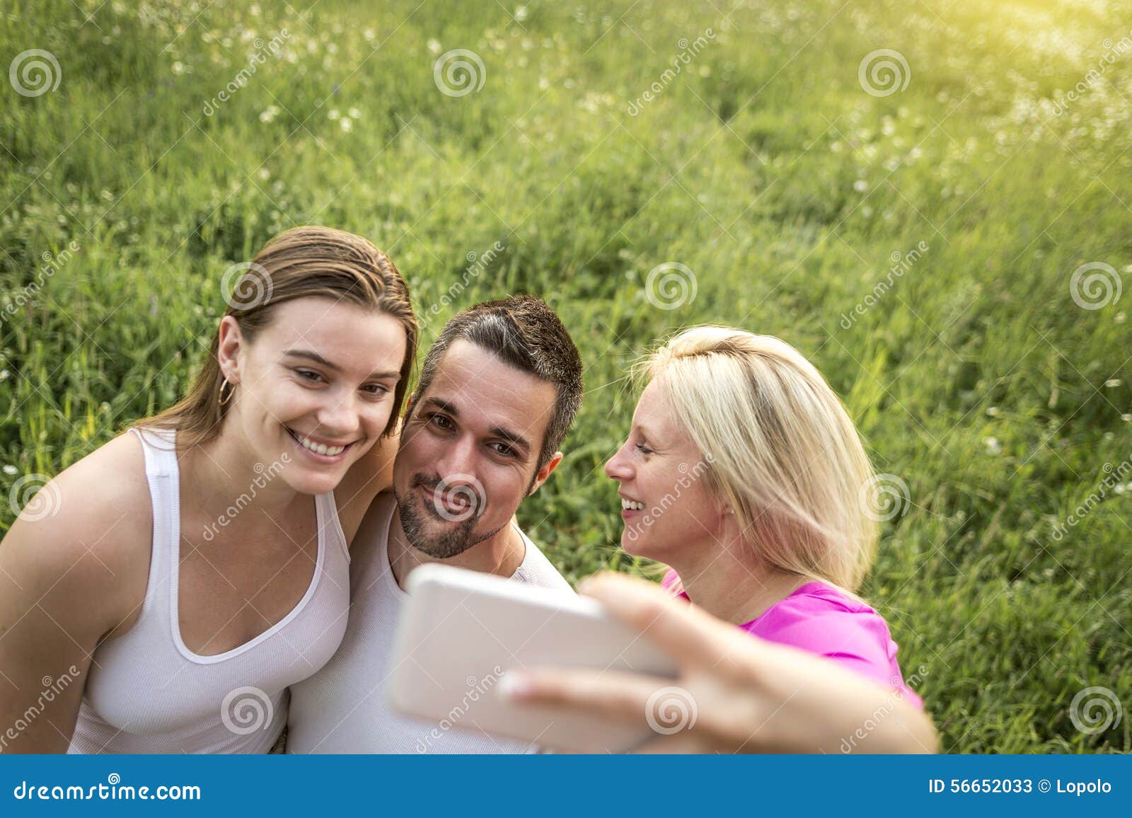 Happy Friends Spending Free Time Together in a Stock Image - Image of ...