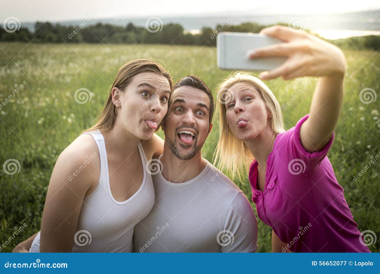 Happy Friends Spending Free Time Together in a Stock Image - Image of ...