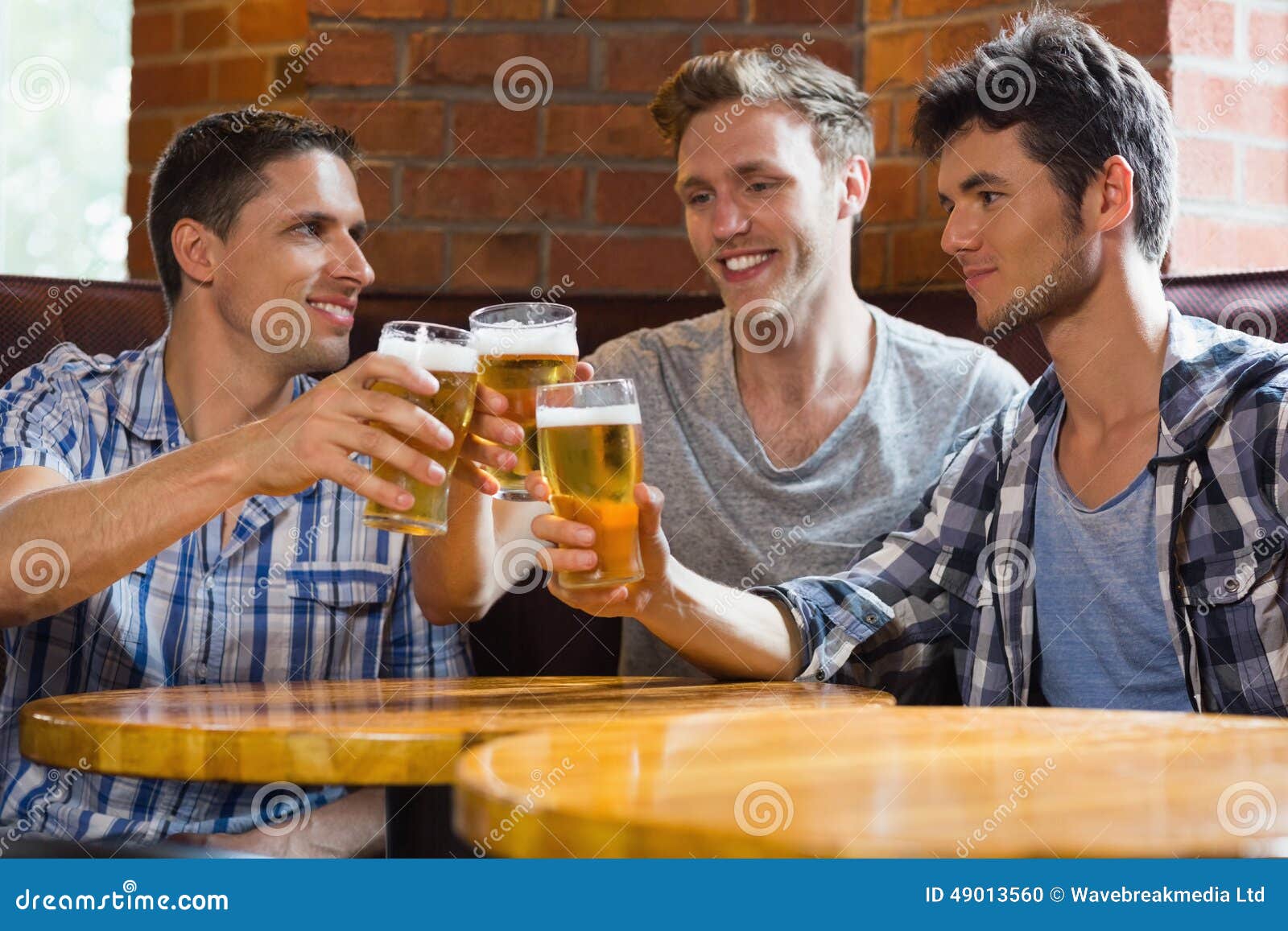 Happy Friends Toasting with Pints of Beer Stock Photo - Image of ...