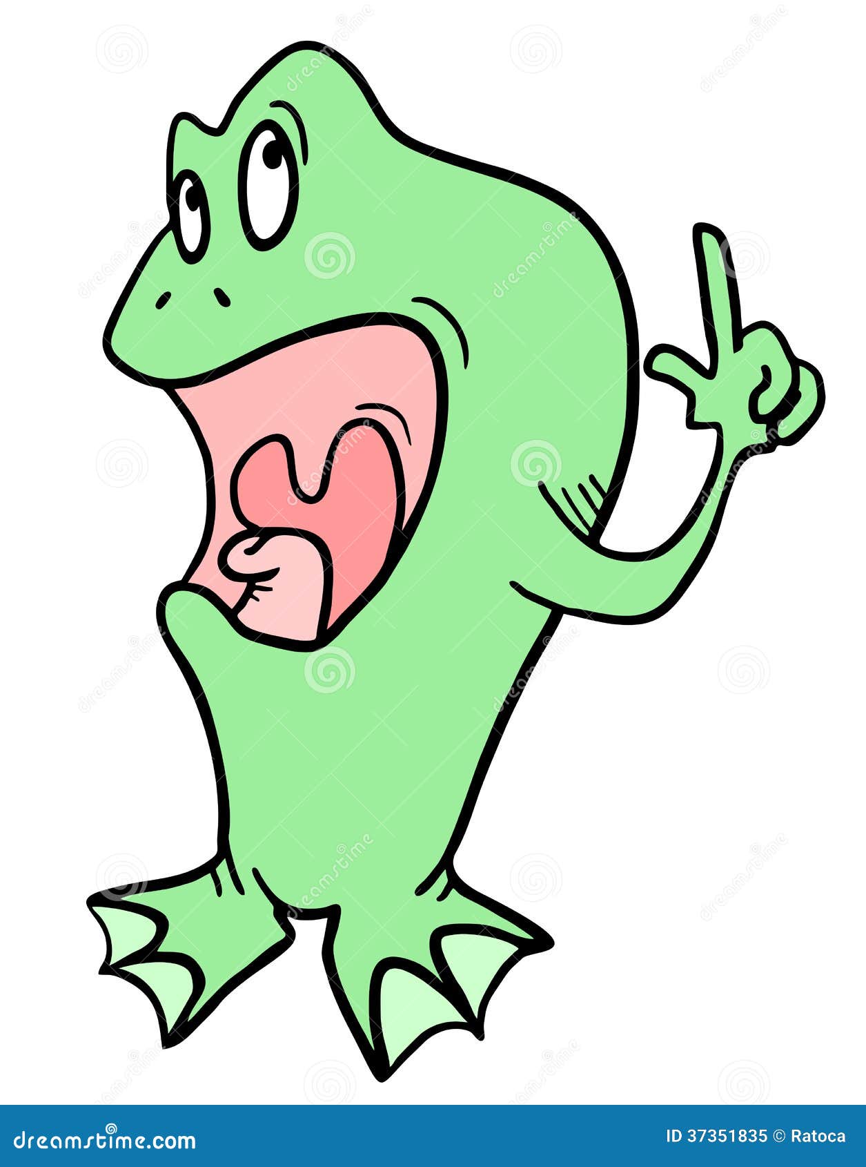 Happy frog stock vector. Illustration of amphibian, creative - 37351835