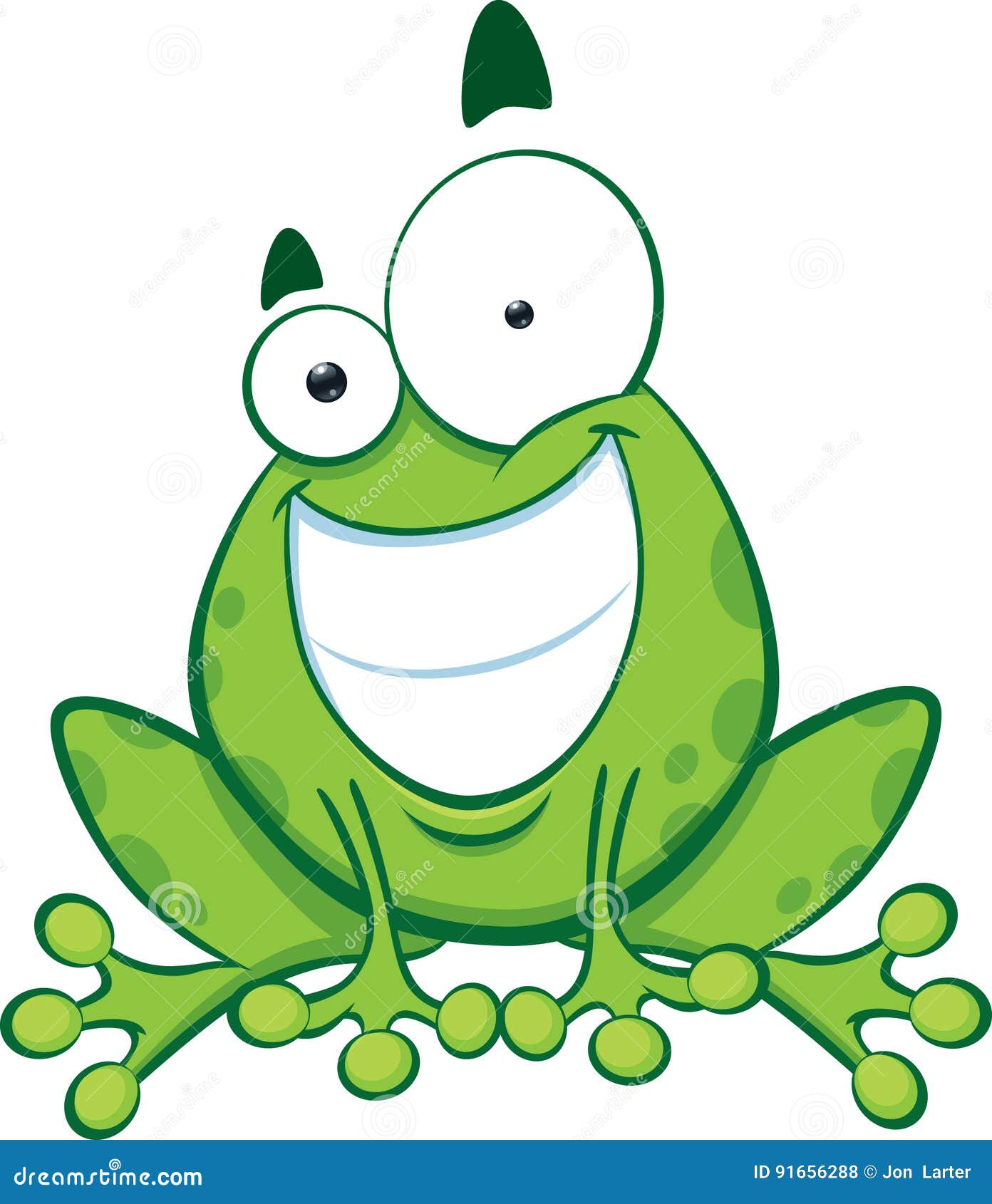 Happy Frog stock vector. Illustration of leap, leaping - 91656288