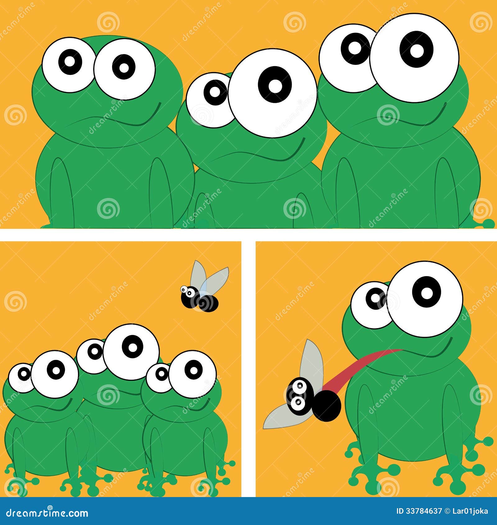 Happy frogs stock vector. Illustration of backgrounds - 33784637
