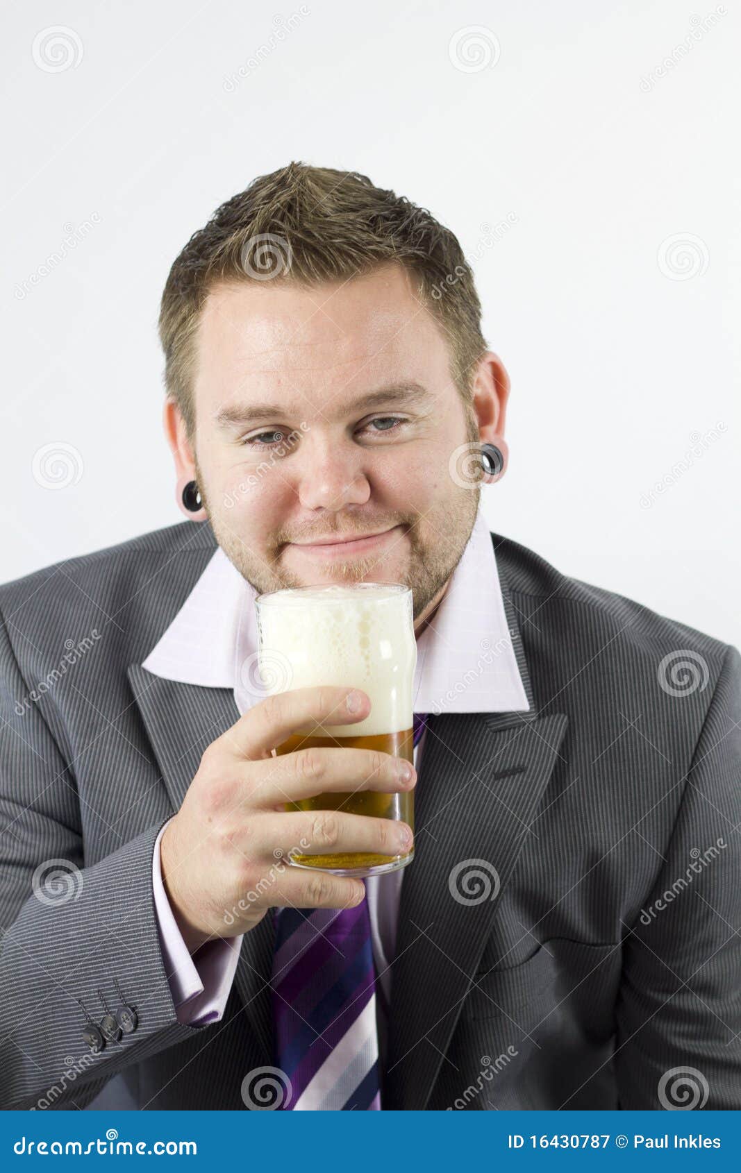 Happy Frothy Beer stock image. Image of party, office - 16430787