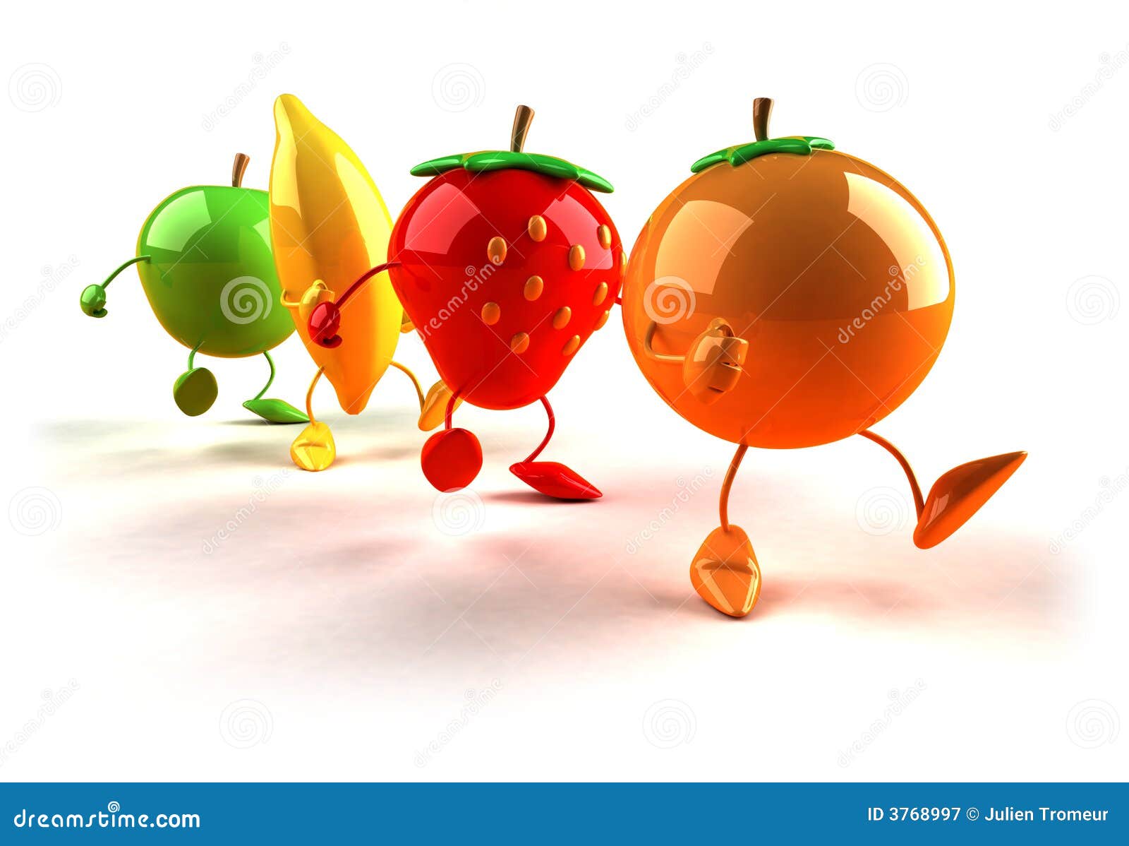 Happy Fruits Royalty Free Stock Photography - Image: 3768997