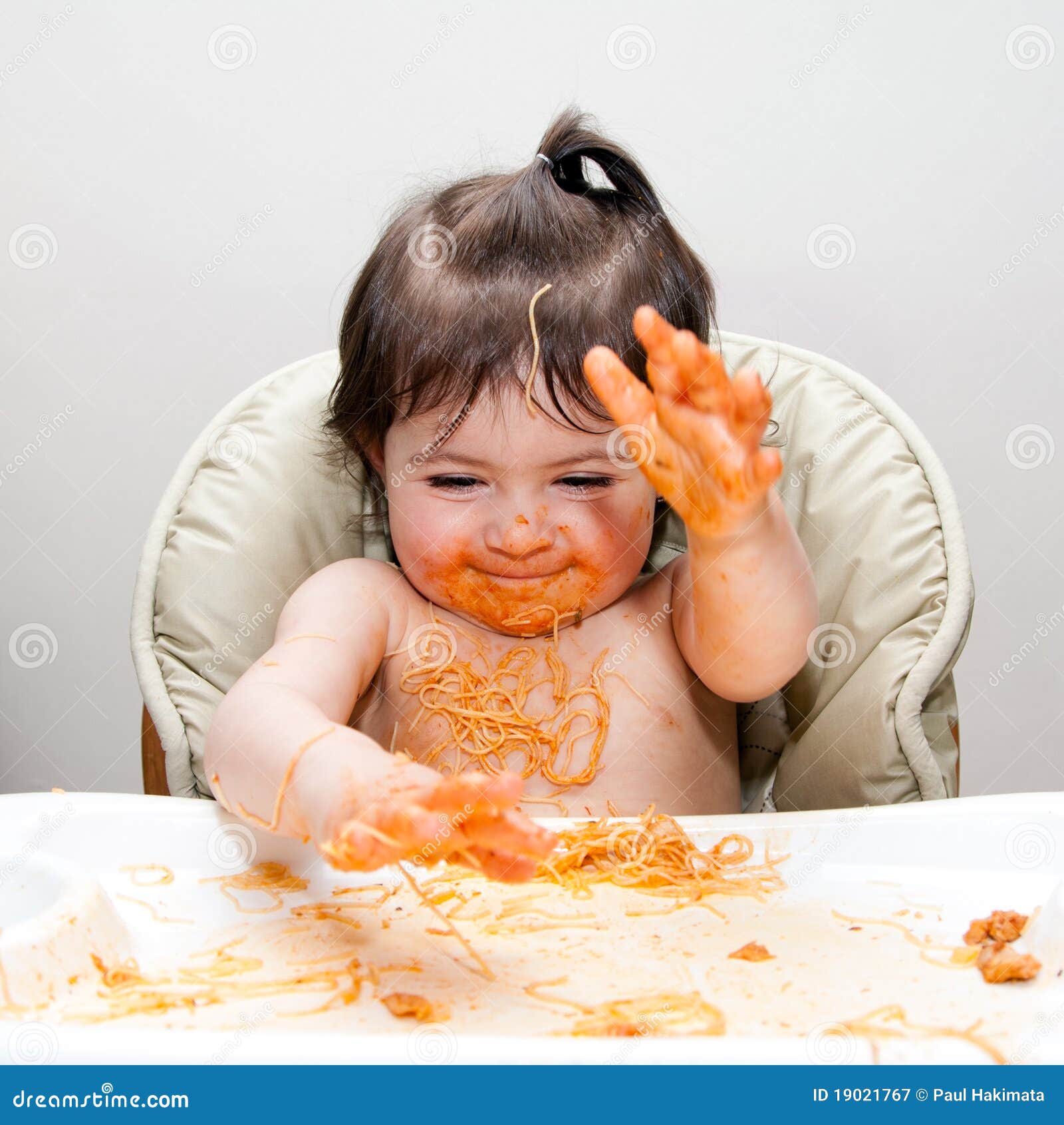 Happy Funny Messy Eater Royalty Free Stock Photography - Image: 19021767