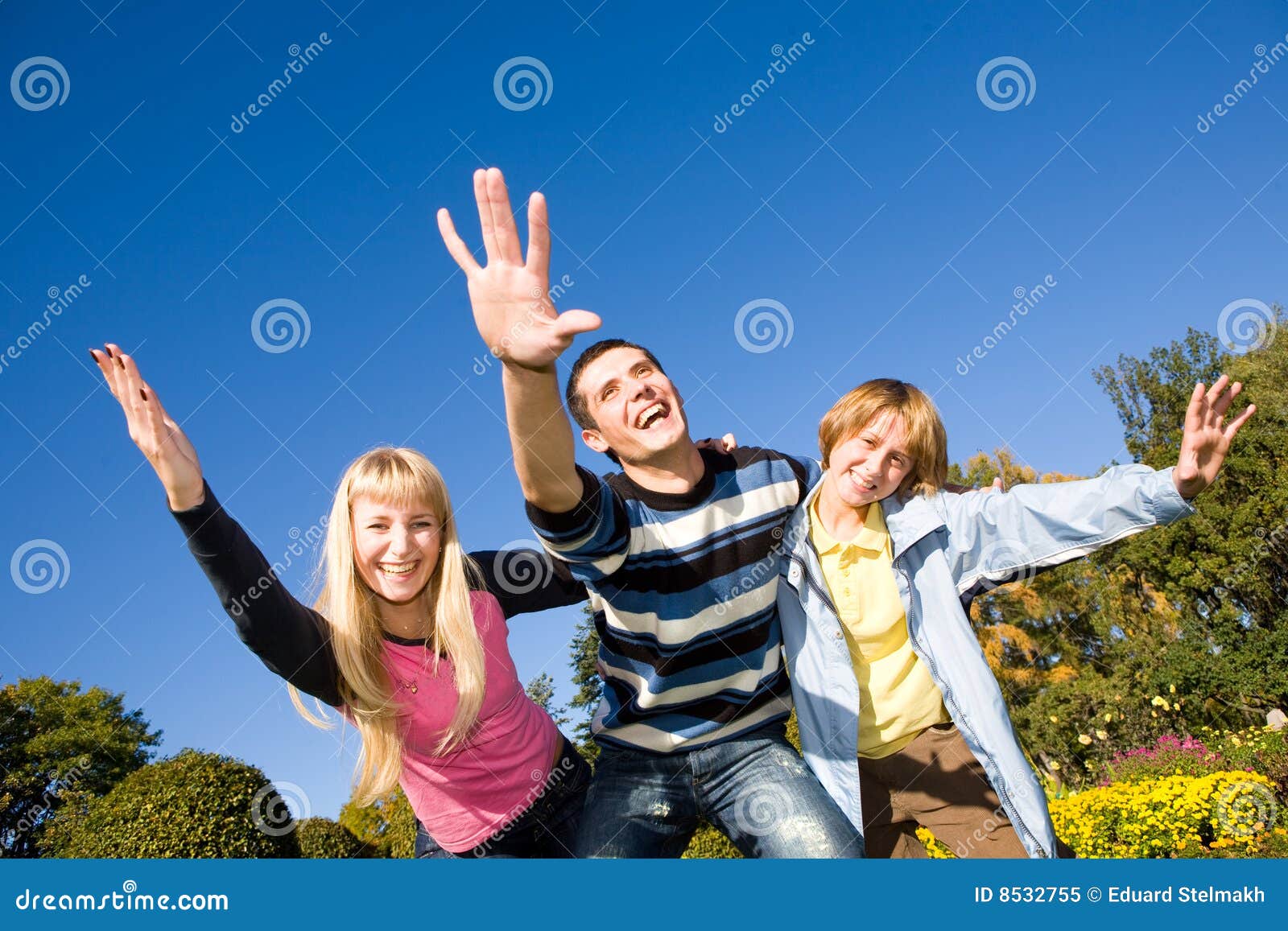 Happy funny team stock image. Image of natural, life, people - 8532755