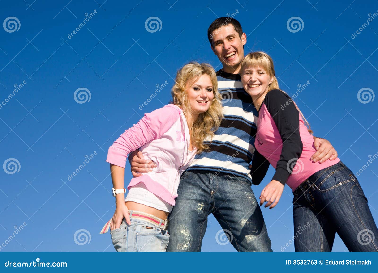 Happy funny team stock image. Image of beauty, lifestyle - 8532763
