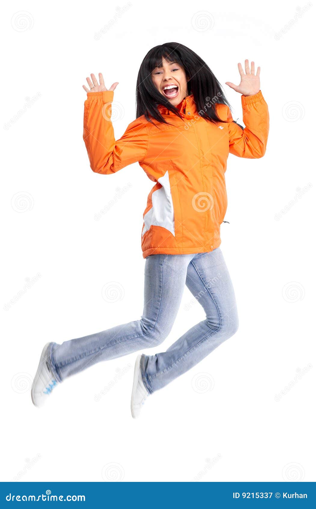 Happy funny woman. stock image. Image of happy, healthy - 9215337