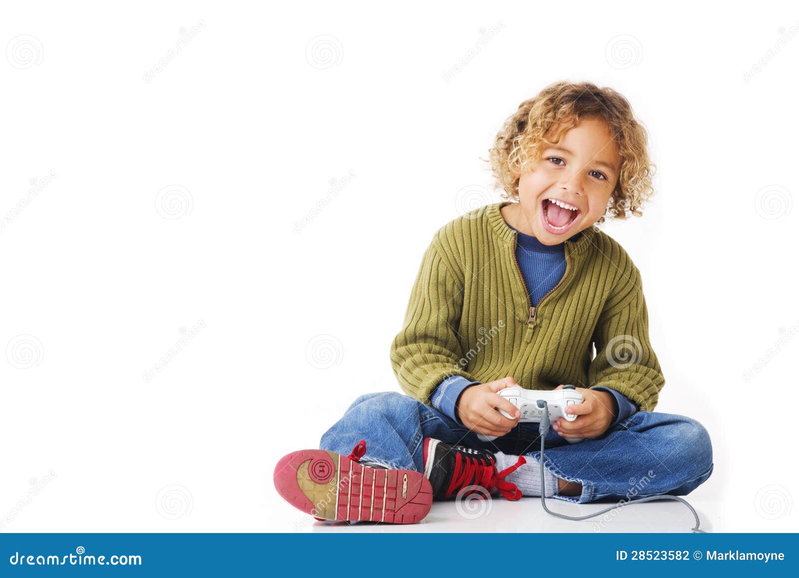 Happy Gamer stock photo. Image of cute, afro, years, handsome - 28523582
