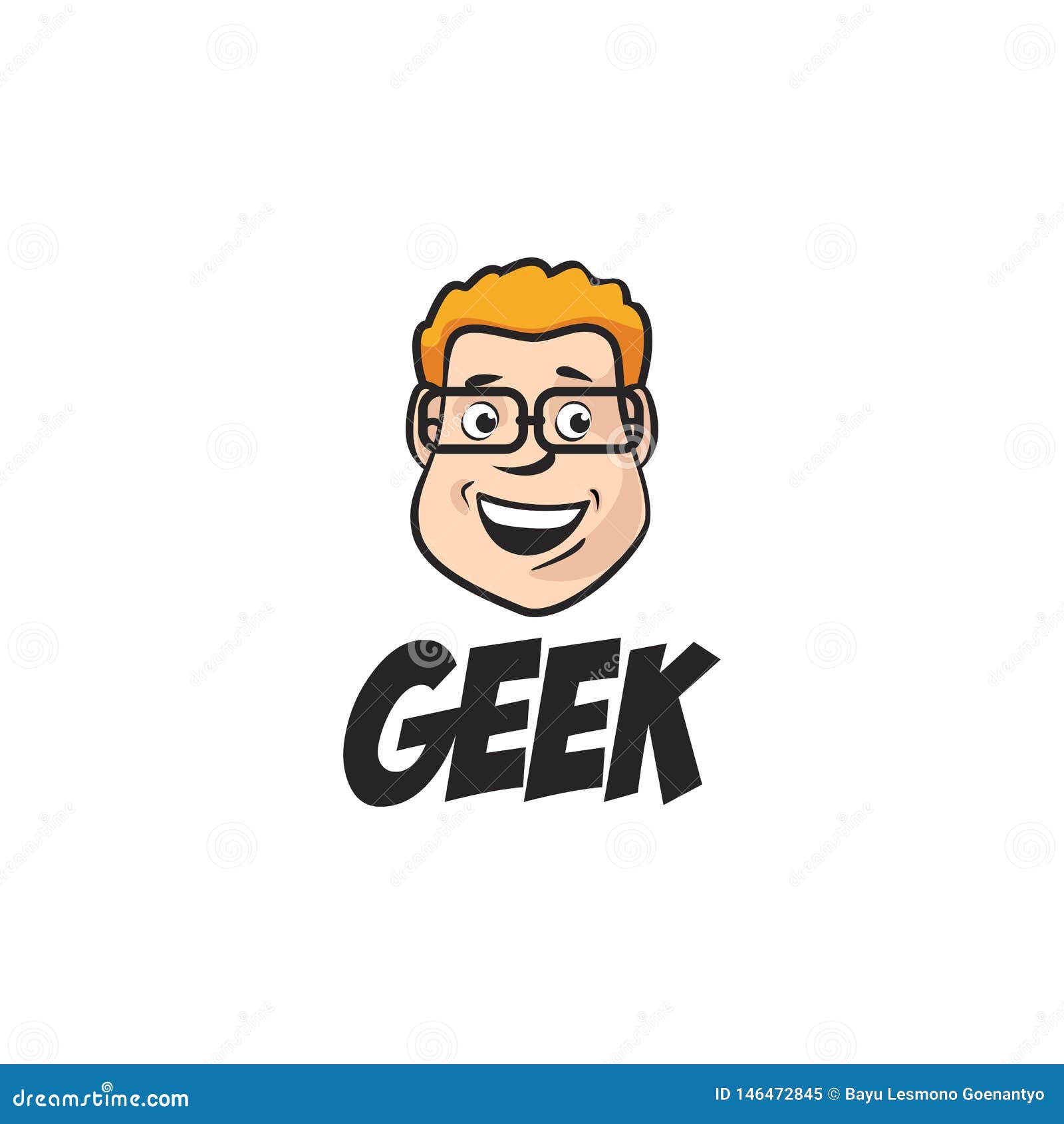 Happy Geek Boy Standing And Holding A Laptop Computer Cartoon Character ...