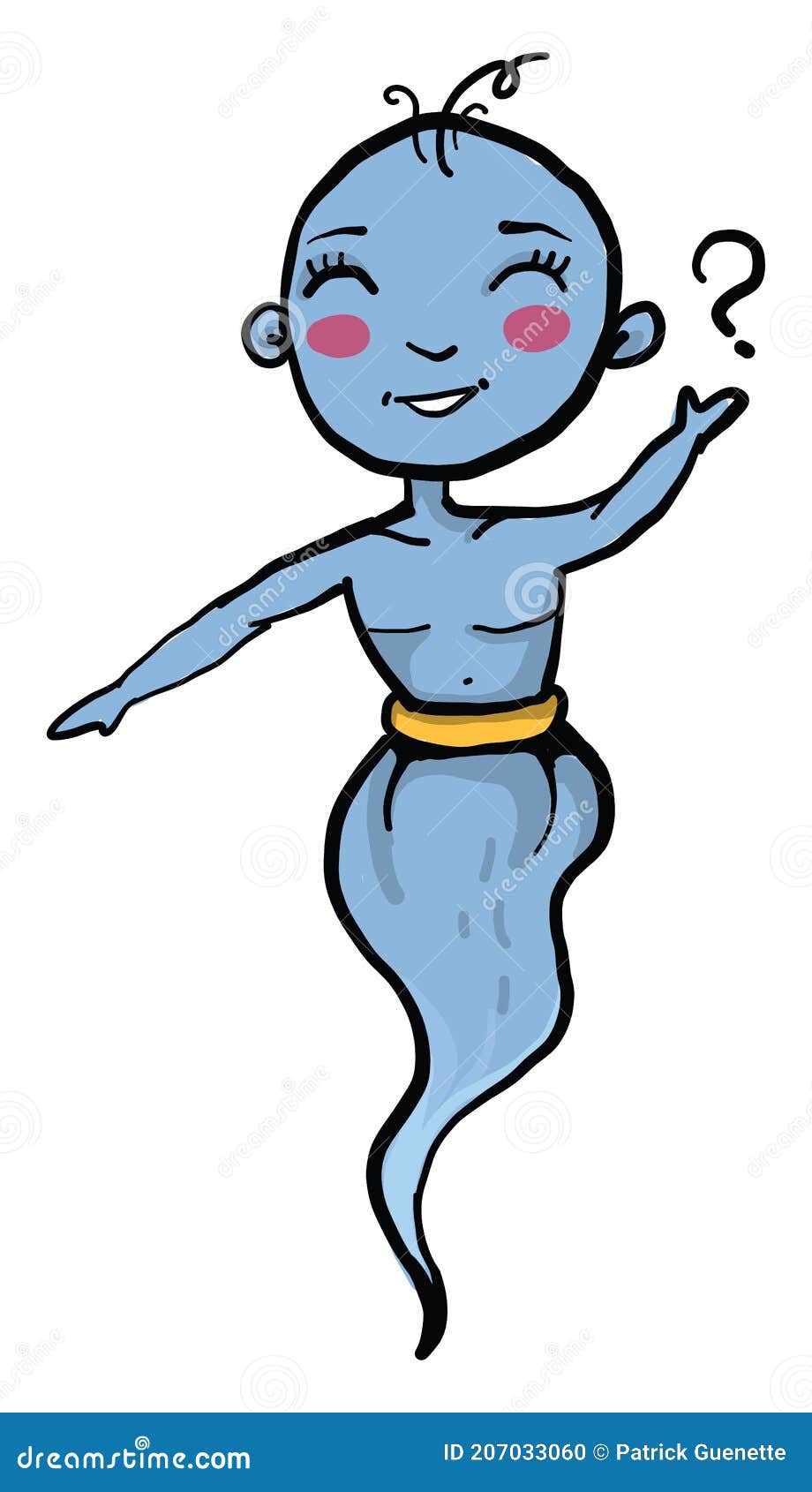 Genie Happy Emoji. Magic Ghost Laughs Emotion. Arabic Magic Spirit ...