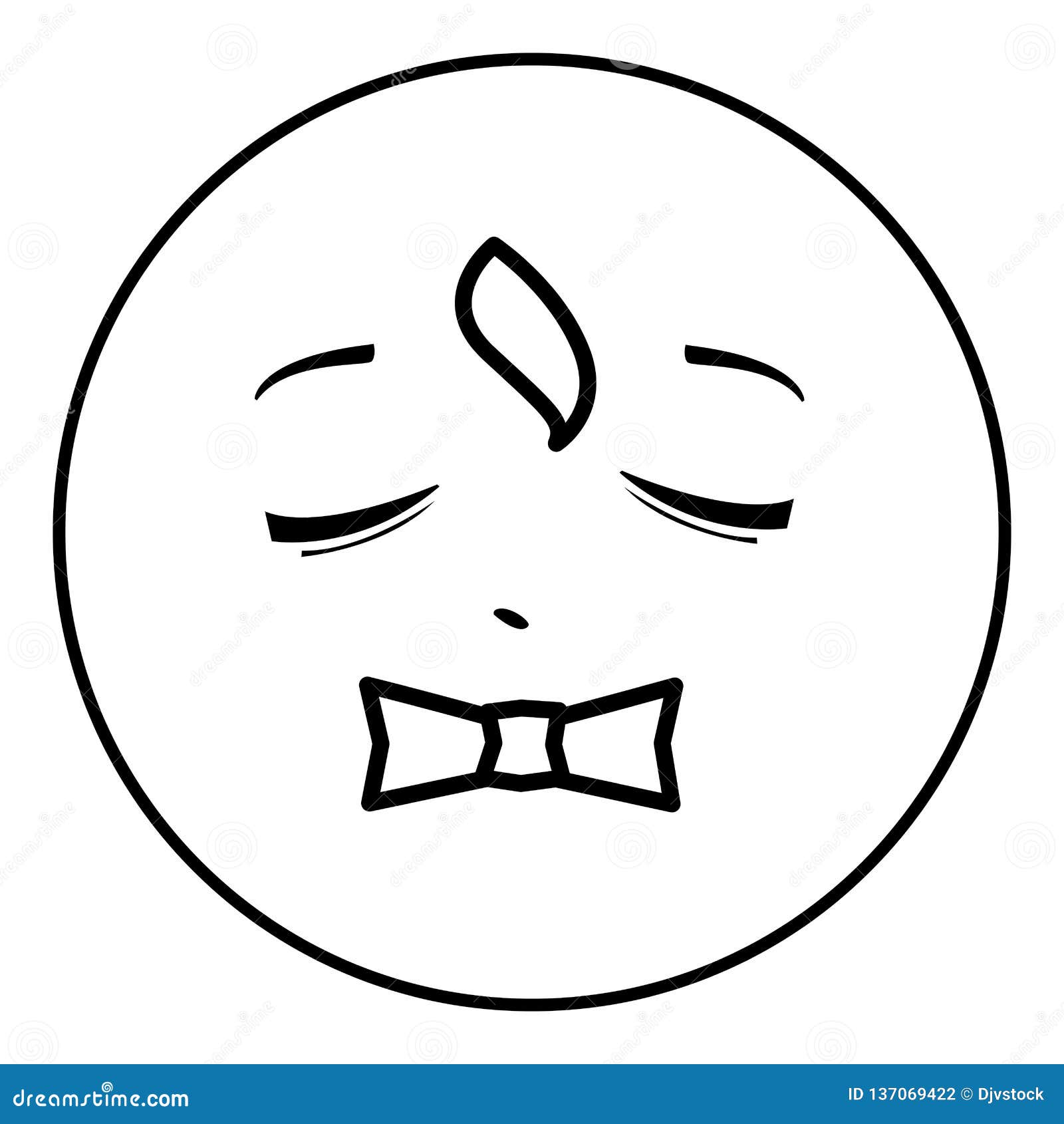 Gentleman Emoticon. Sir Icon With Mustache And Monocle. Stock ...