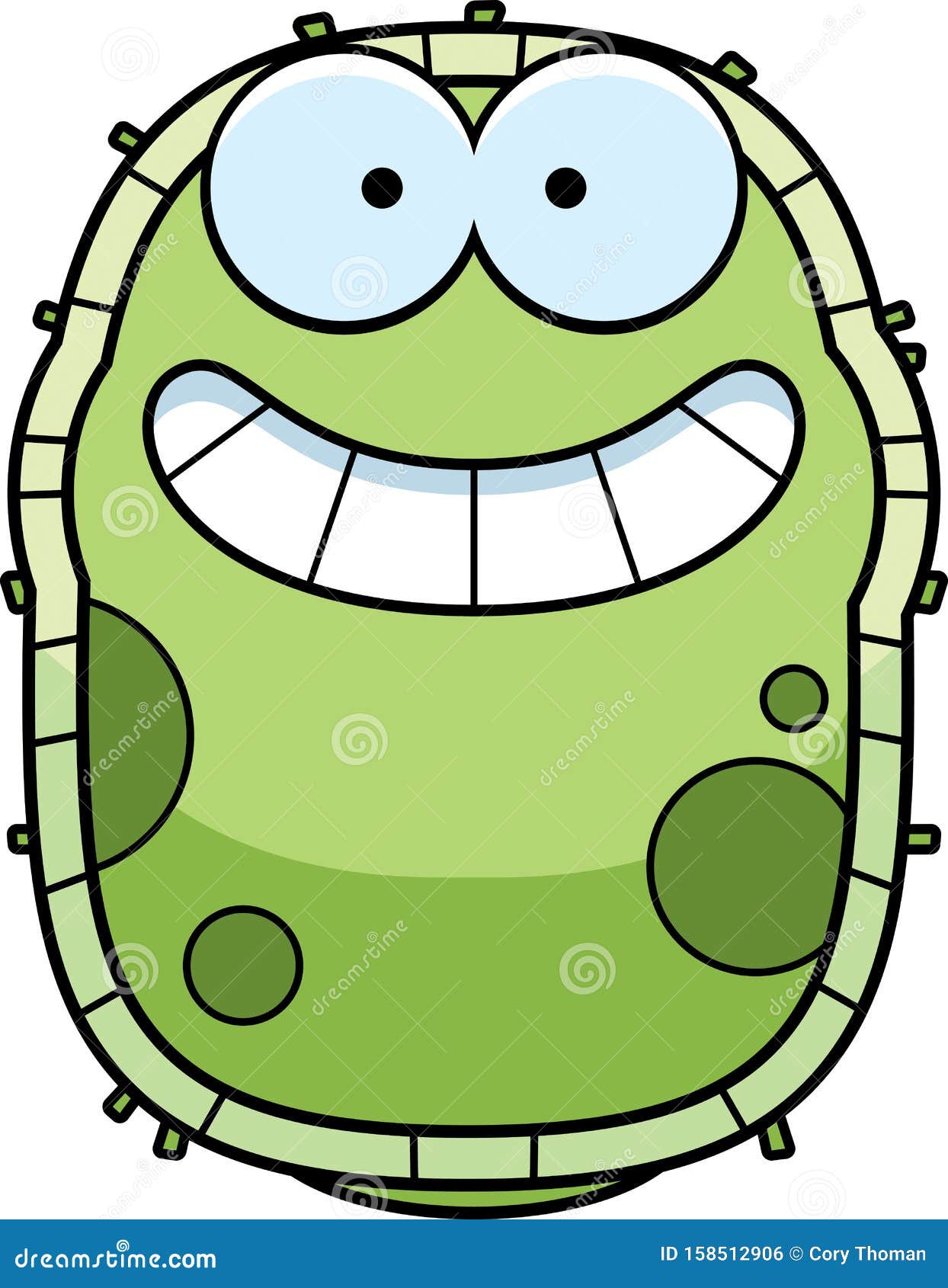 Happy Germ Microbe stock vector. Illustration of happy - 158512906