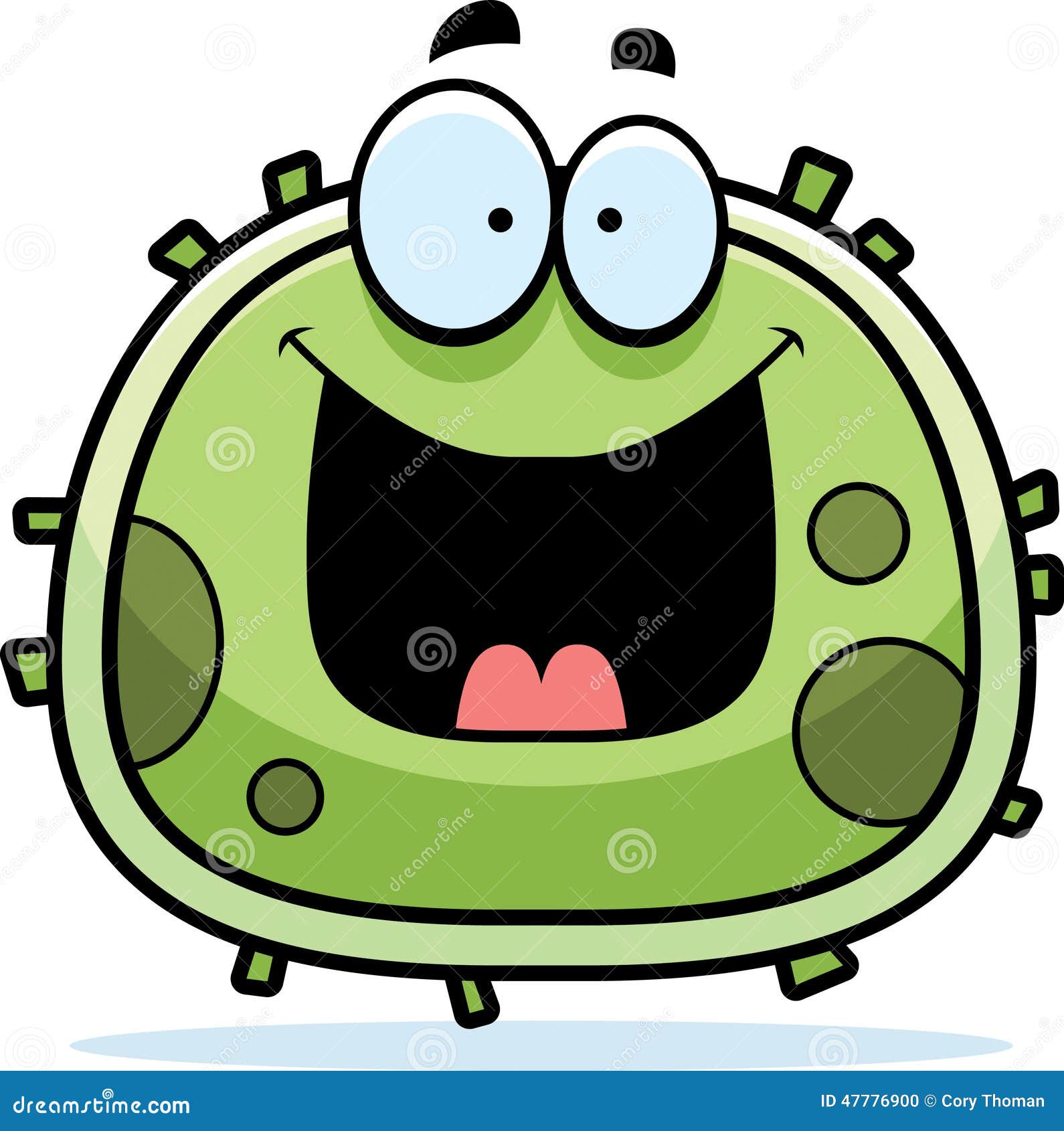Happy Germ Microbe stock vector. Illustration of health - 47776900