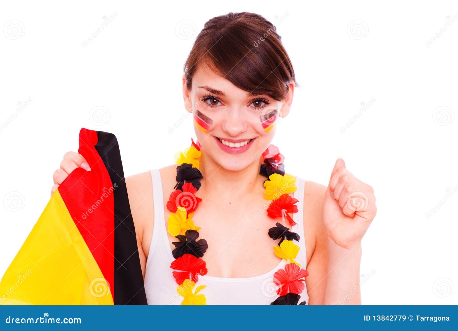 Happy german fan stock image. Image of cheer, mask, front - 13842779