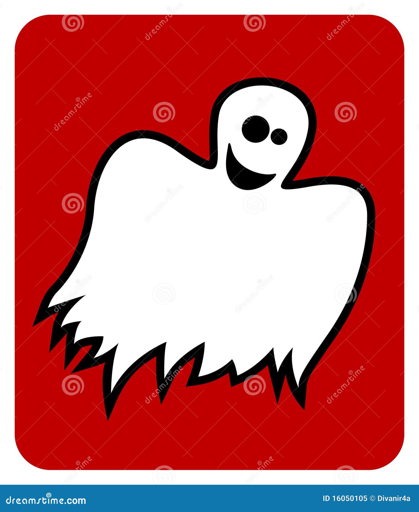Happy ghost stock illustration. Illustration of white - 16050105
